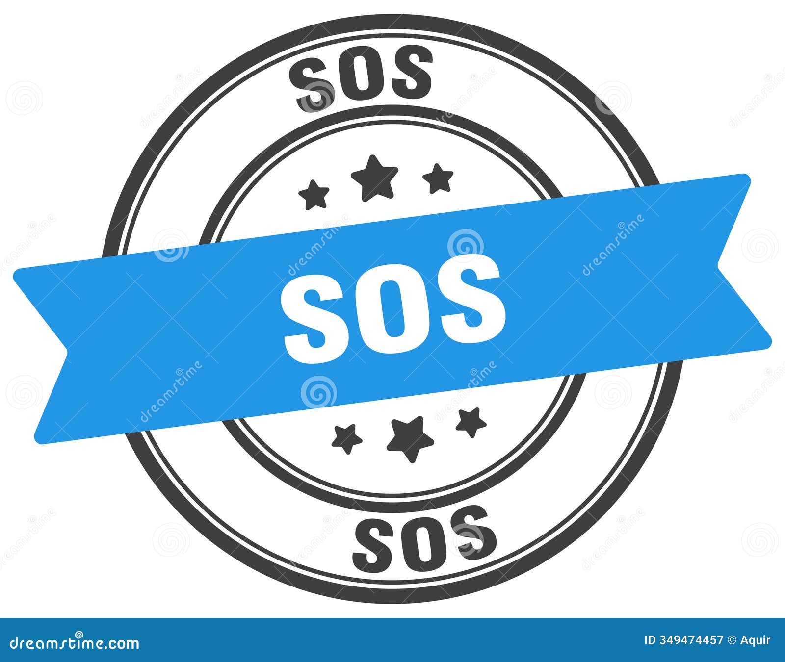 Sos Stamp. Sos Label on Transparent Background. Round Sign Stock Vector ...