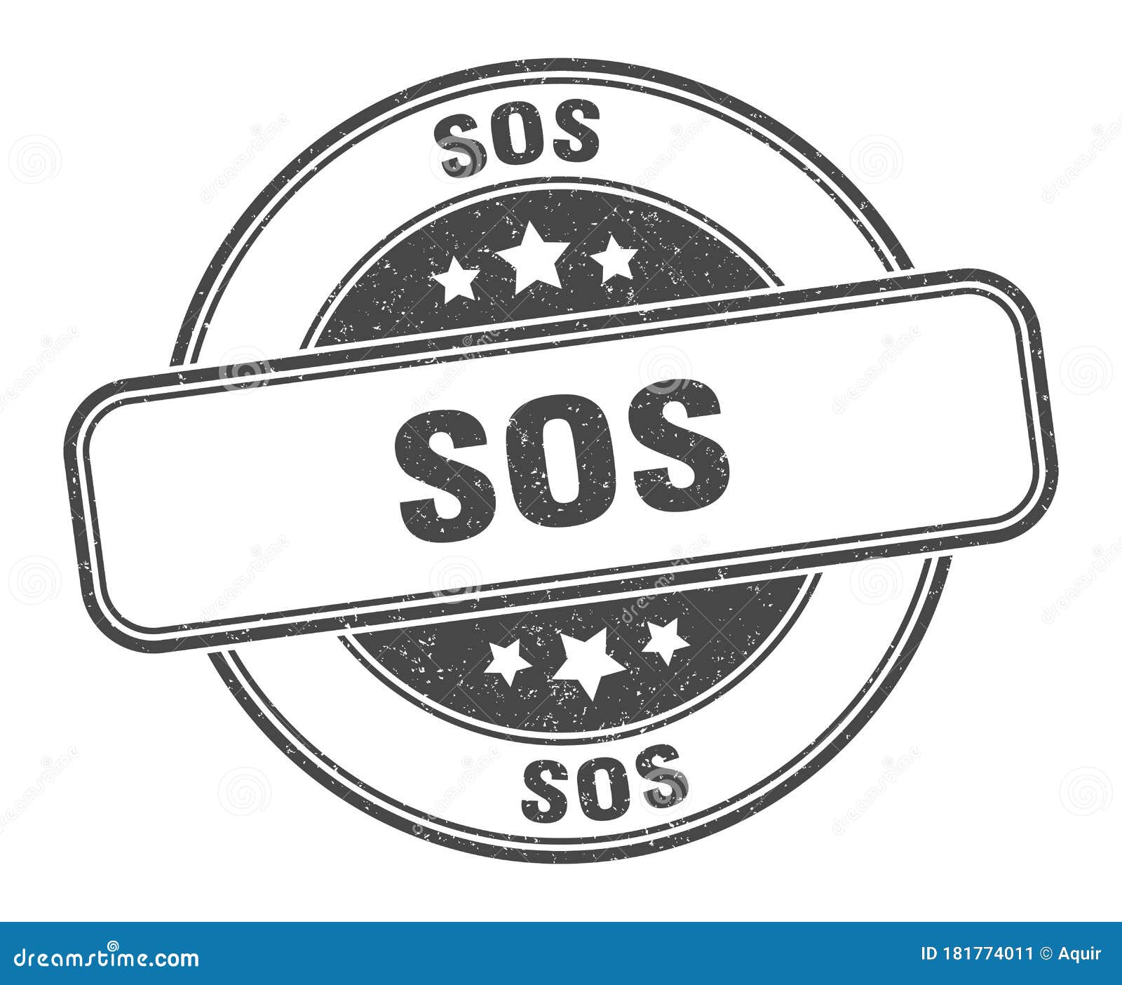 Sos Stamp. Sos Round Grunge Sign Stock Vector - Illustration of sign ...