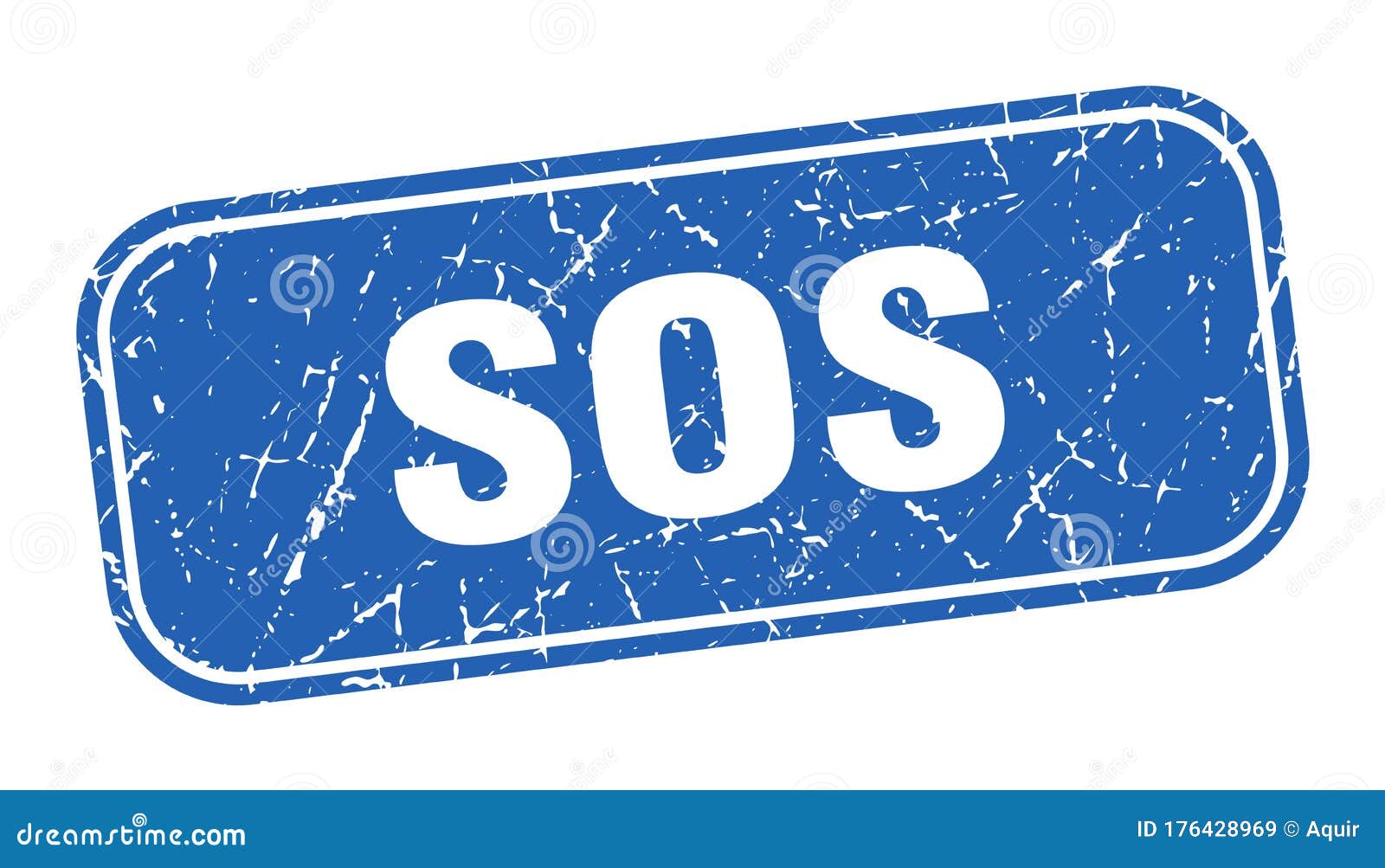 Sos Stamp. Sos Square Grungy Isolated Sign Stock Vector - Illustration ...
