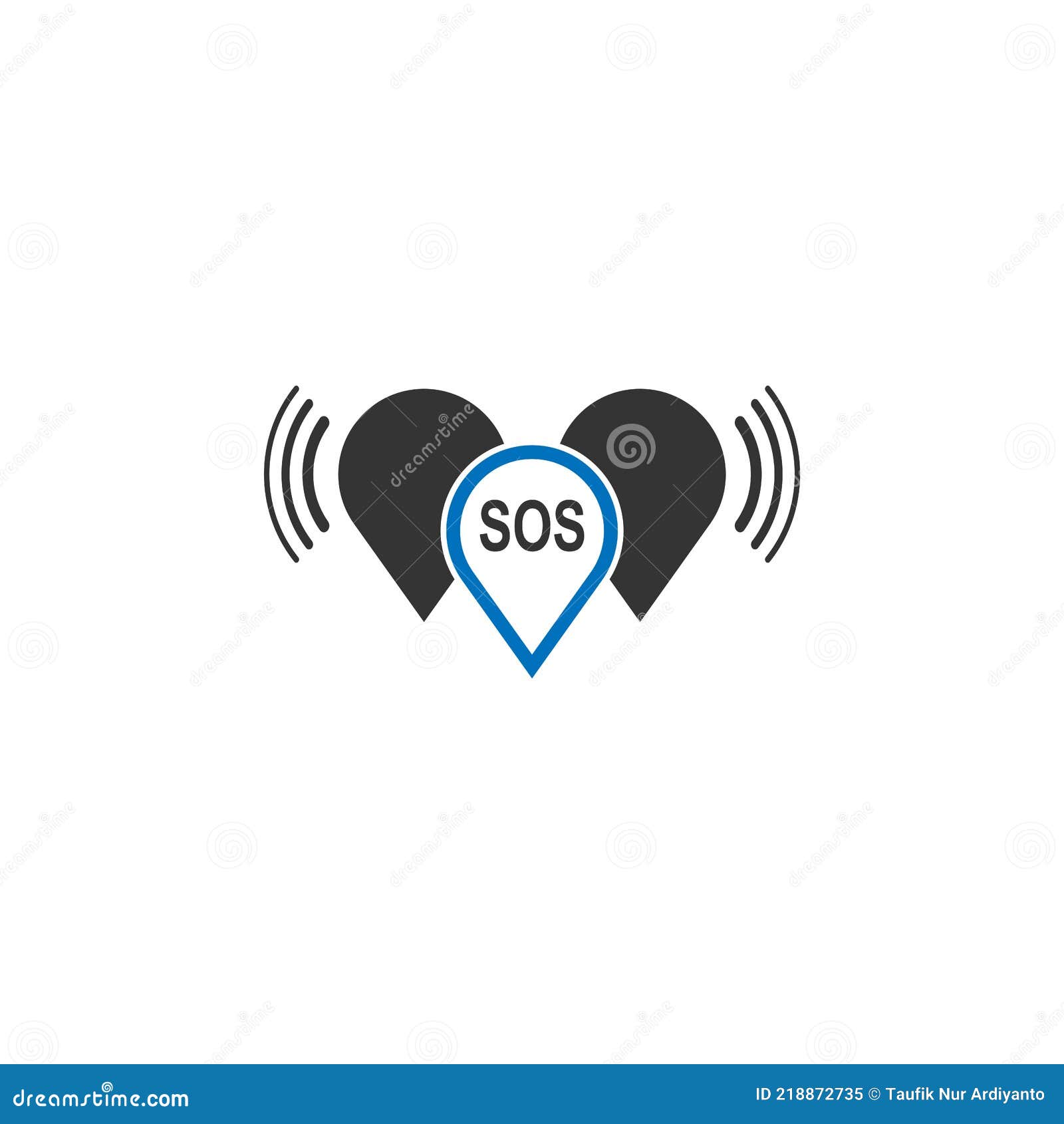 SOS Symbol Icon Design Concept Vector Template Stock Vector ...