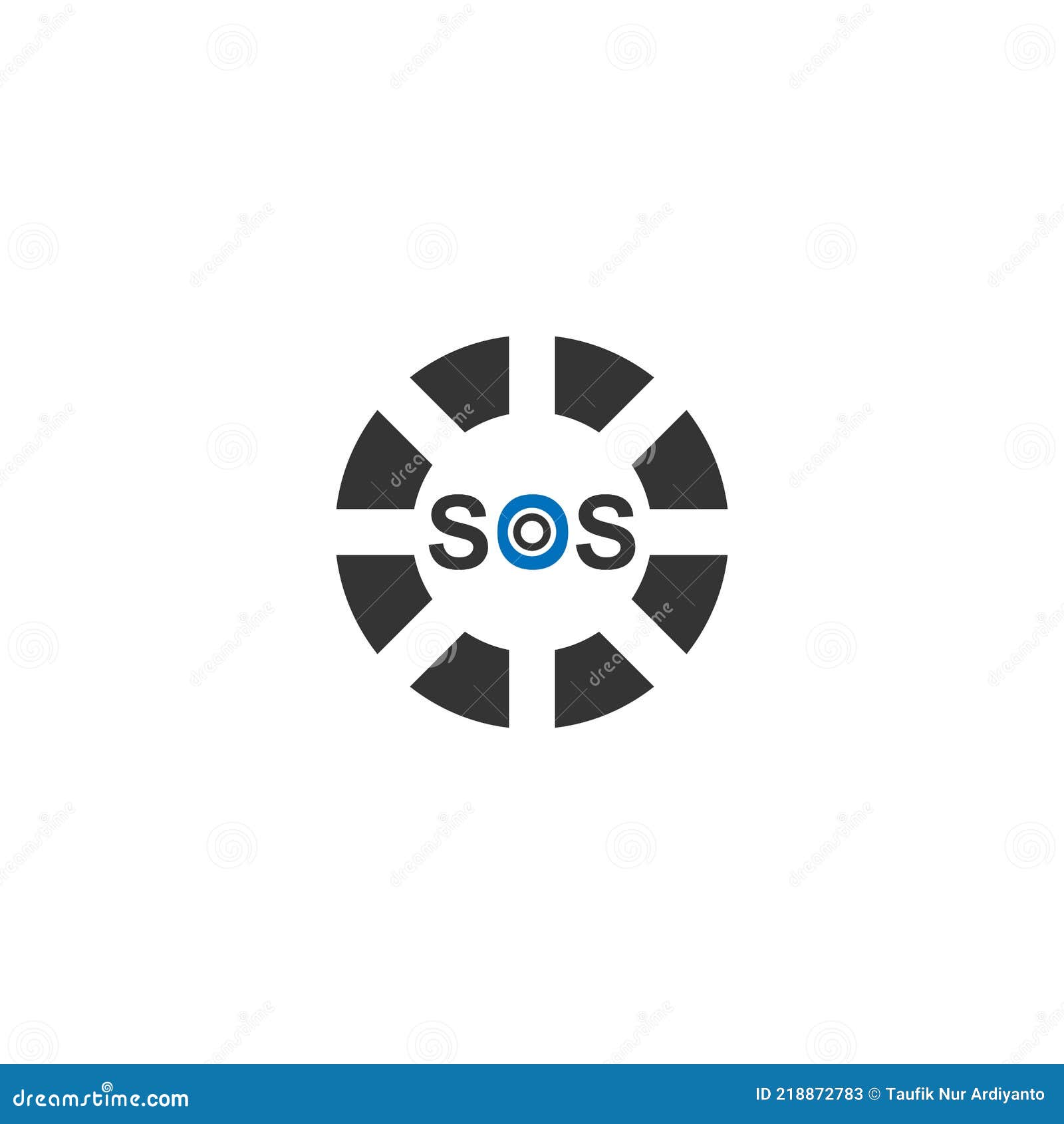 SOS Symbol Icon Design Concept Vector Template Stock Vector ...