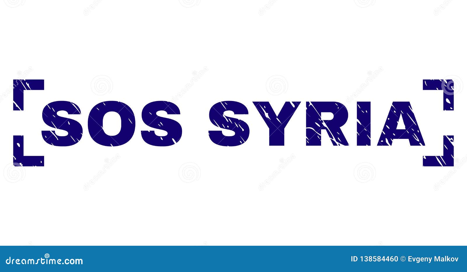 Scratched Textured SOS SYRIA Stamp Seal Inside Corners Stock Vector ...