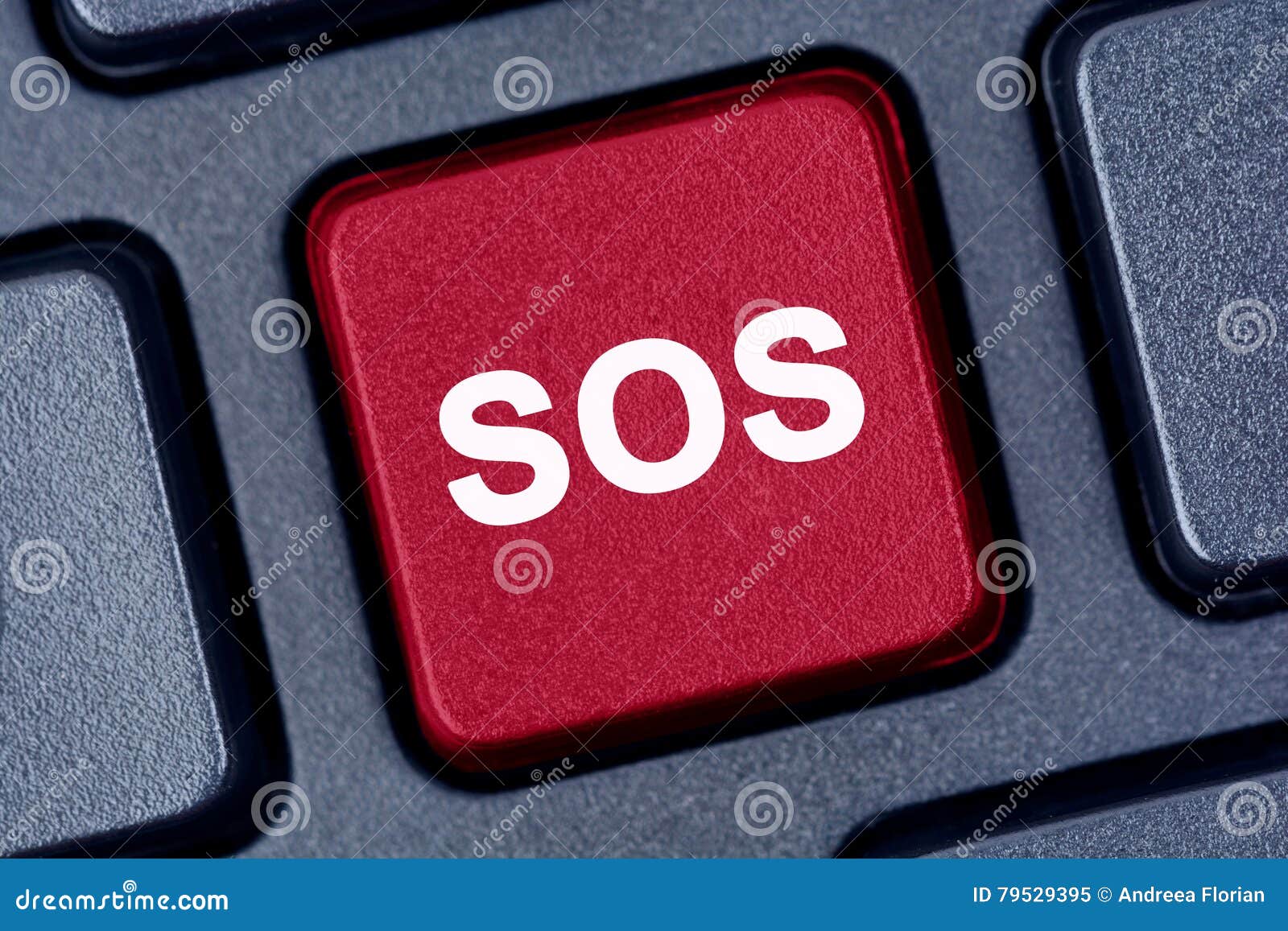 SOS word on keyboard stock image. Image of crisis, computer - 79529395