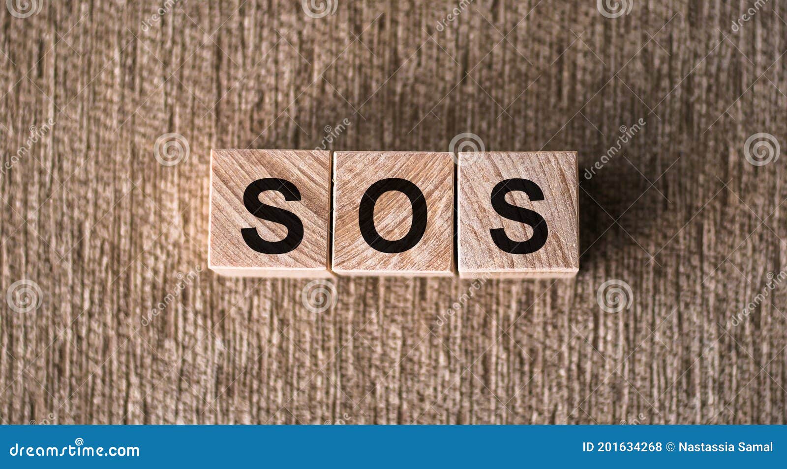 SOS Word on Wooden Cubes on Table for Your Design Stock Photo - Image ...