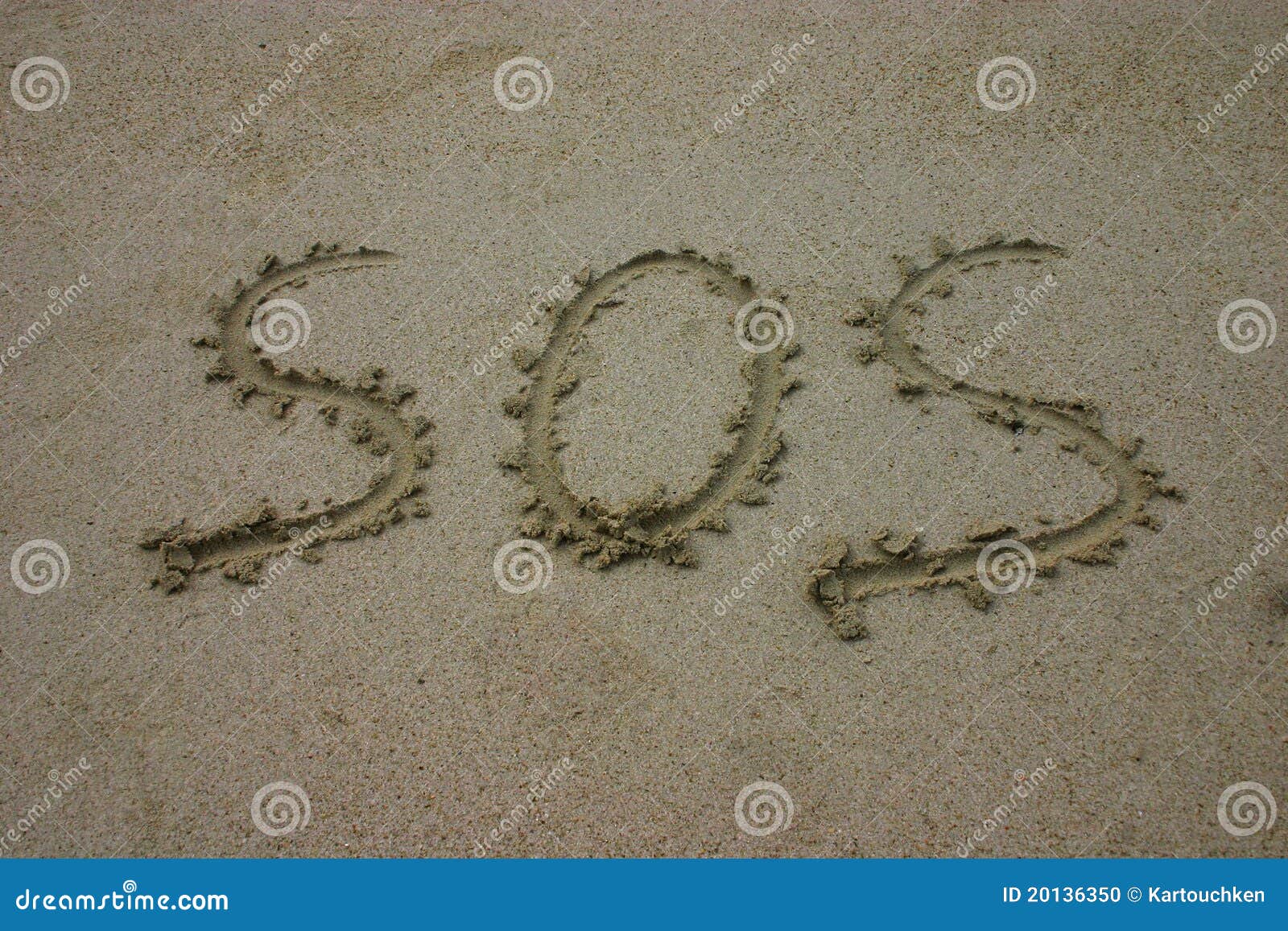 SOS written in sand stock photo. Image of ocean, help - 20136350