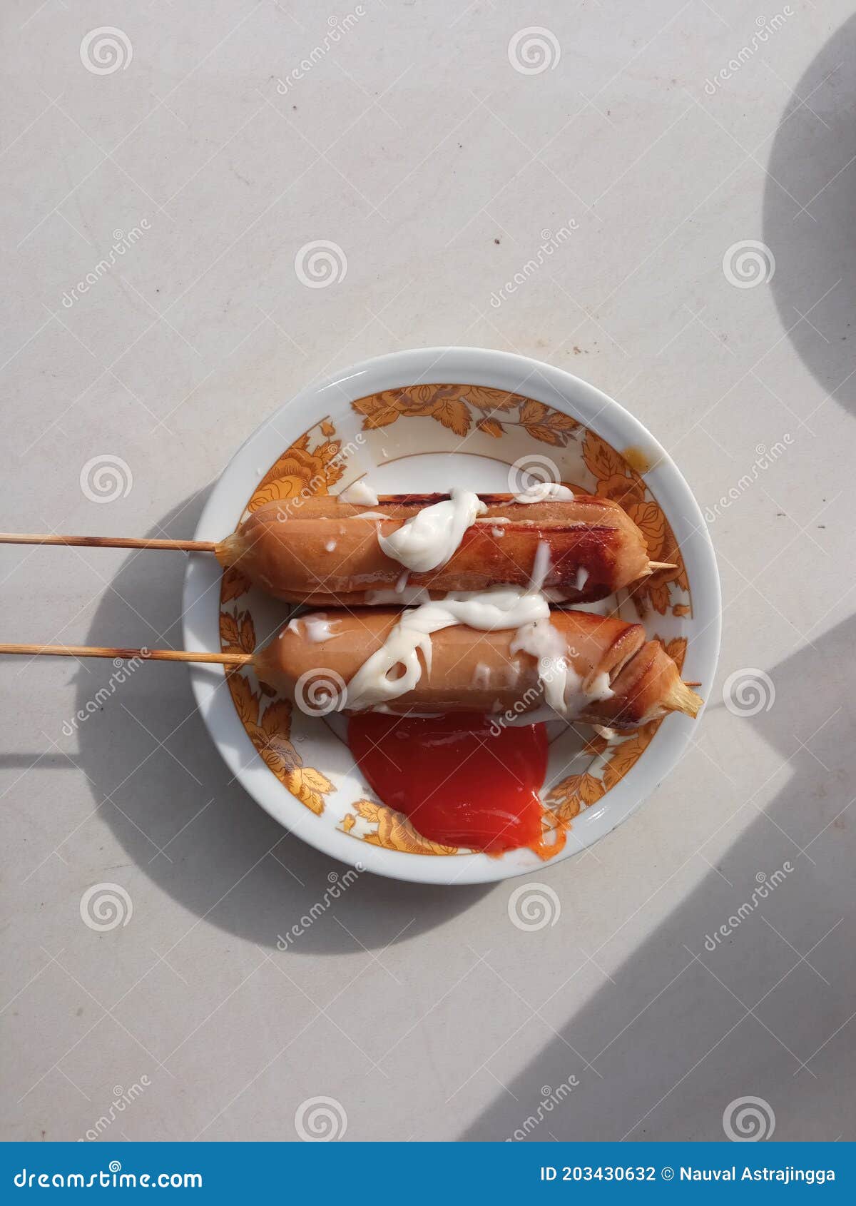 Sosis stock photo. Image of lunch, sosis, food, sauce - 203430632