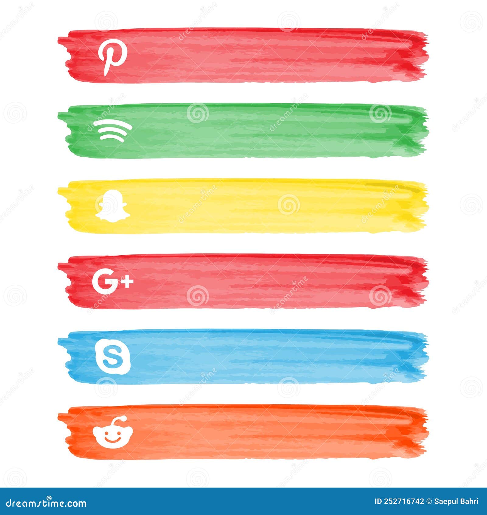 Collection of Popular Social Media Label Editorial Photography ...