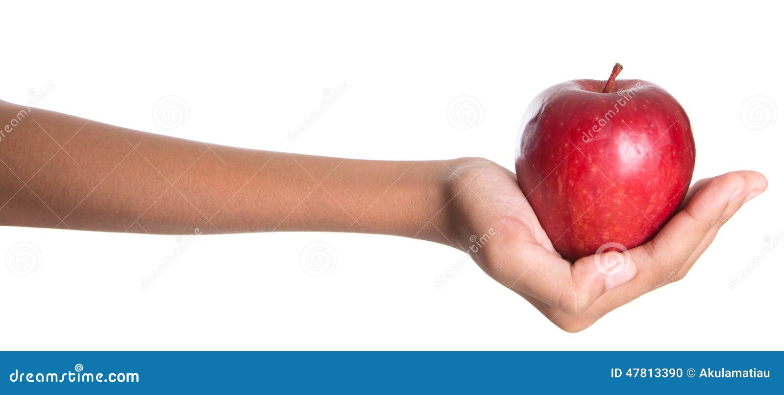 Sostener Apple rojo X foto de archivo. Imagen de postre - 47813390