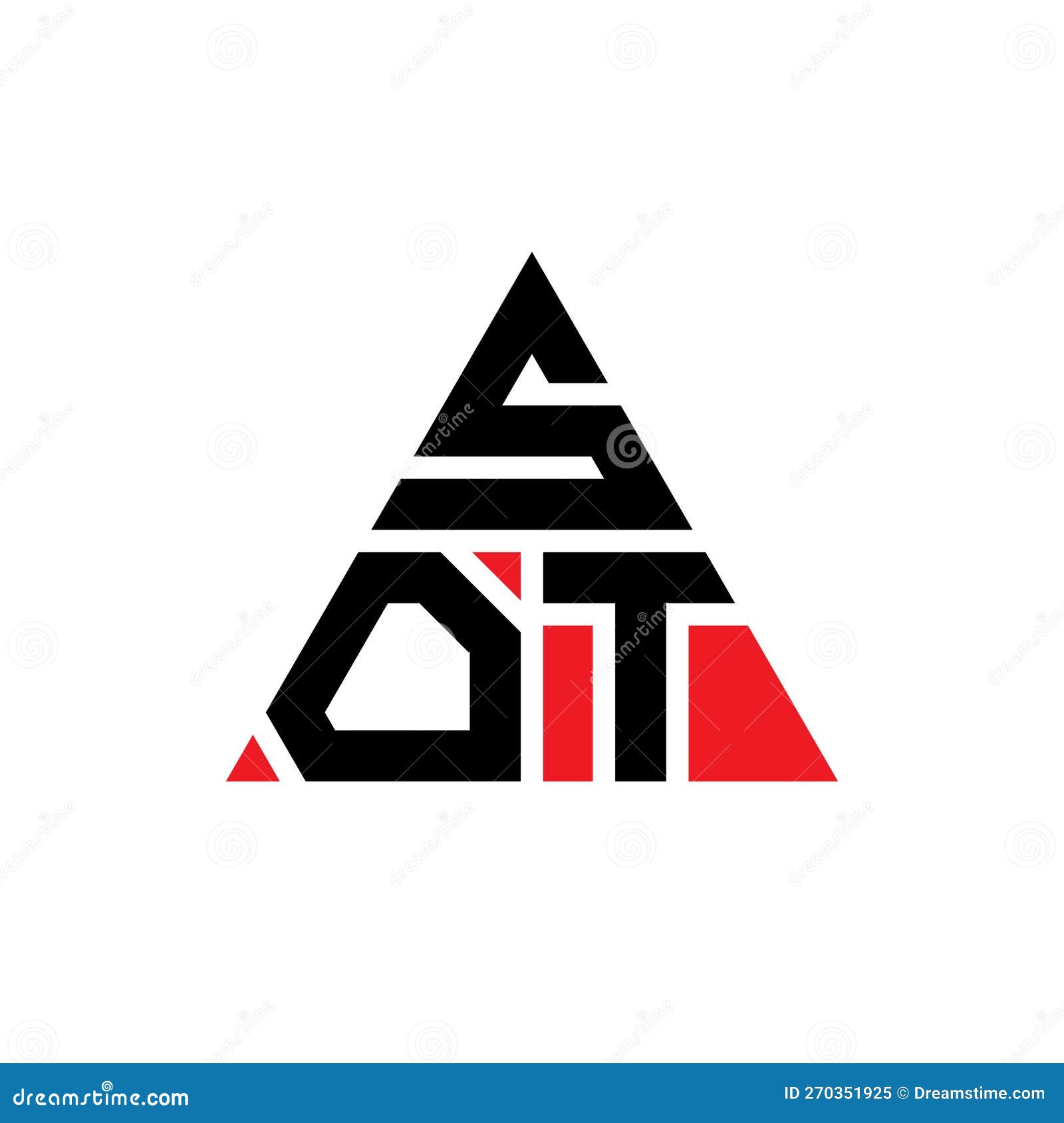SOT Triangle Letter Logo Design with Triangle Shape. SOT Triangle Logo ...
