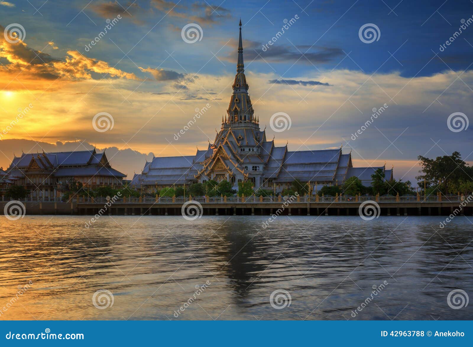 Sothorn Temple stock photo. Image of buddhism, religion - 42963788