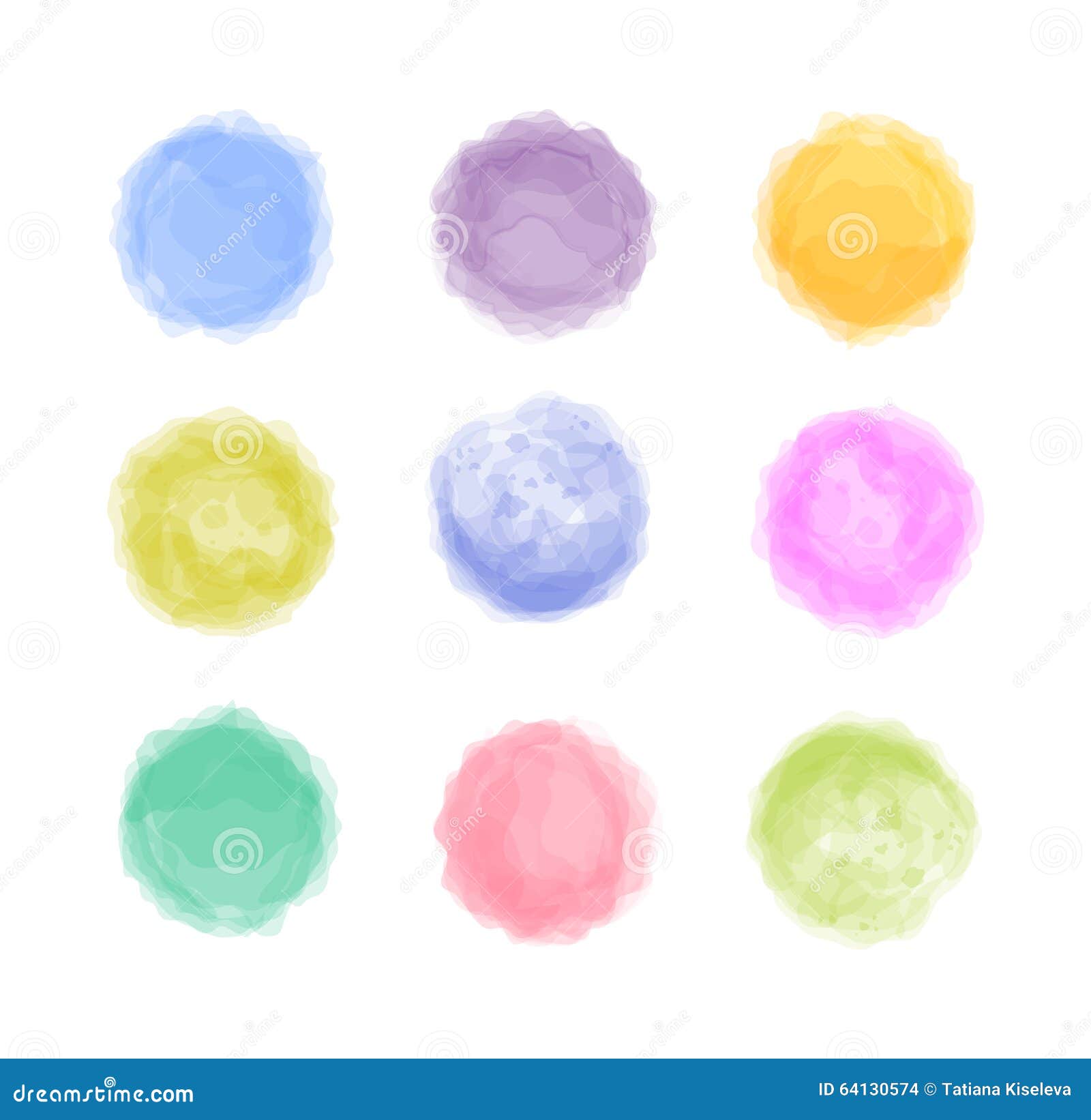 Sottragga Le Macchie Colorate Di Stylization Di Vettore Dipinte ...