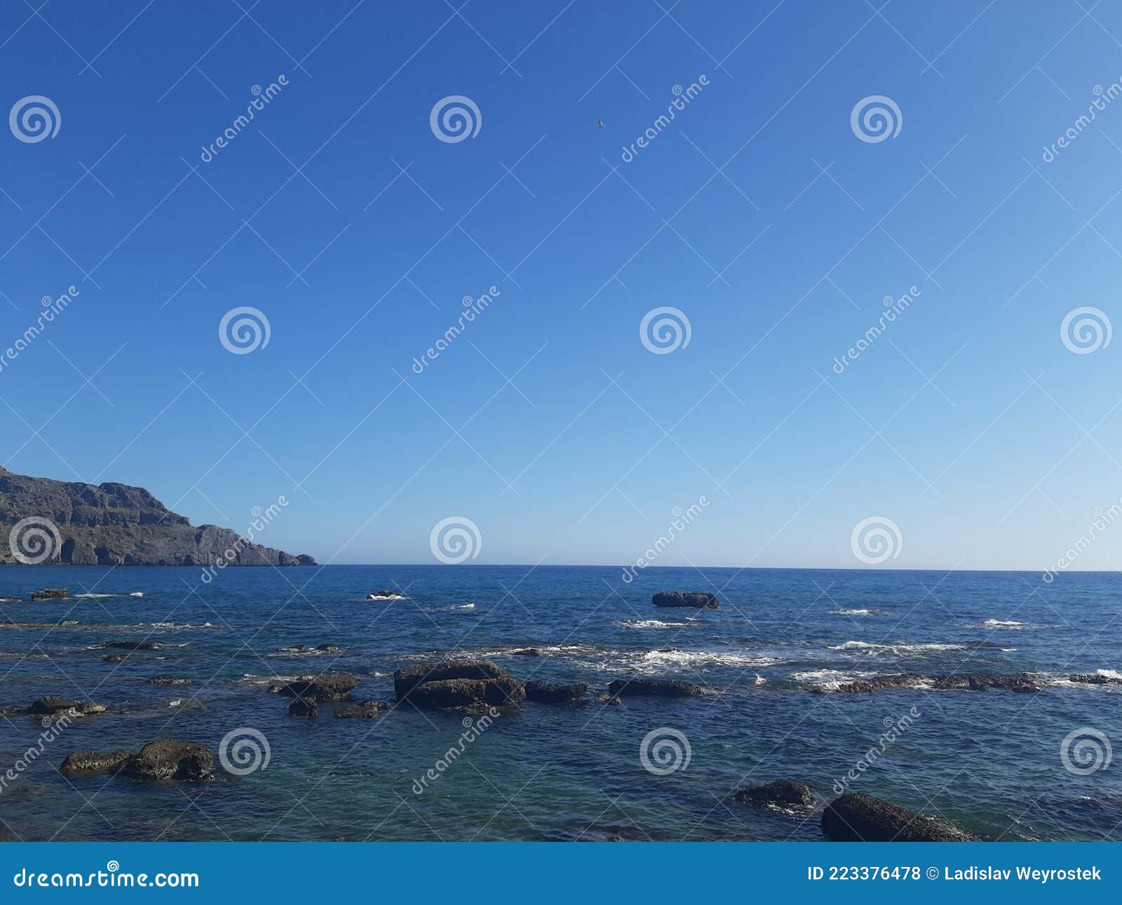Souda Beach Crete Griechenland 05 Stockfoto - Bild von blau, strand ...