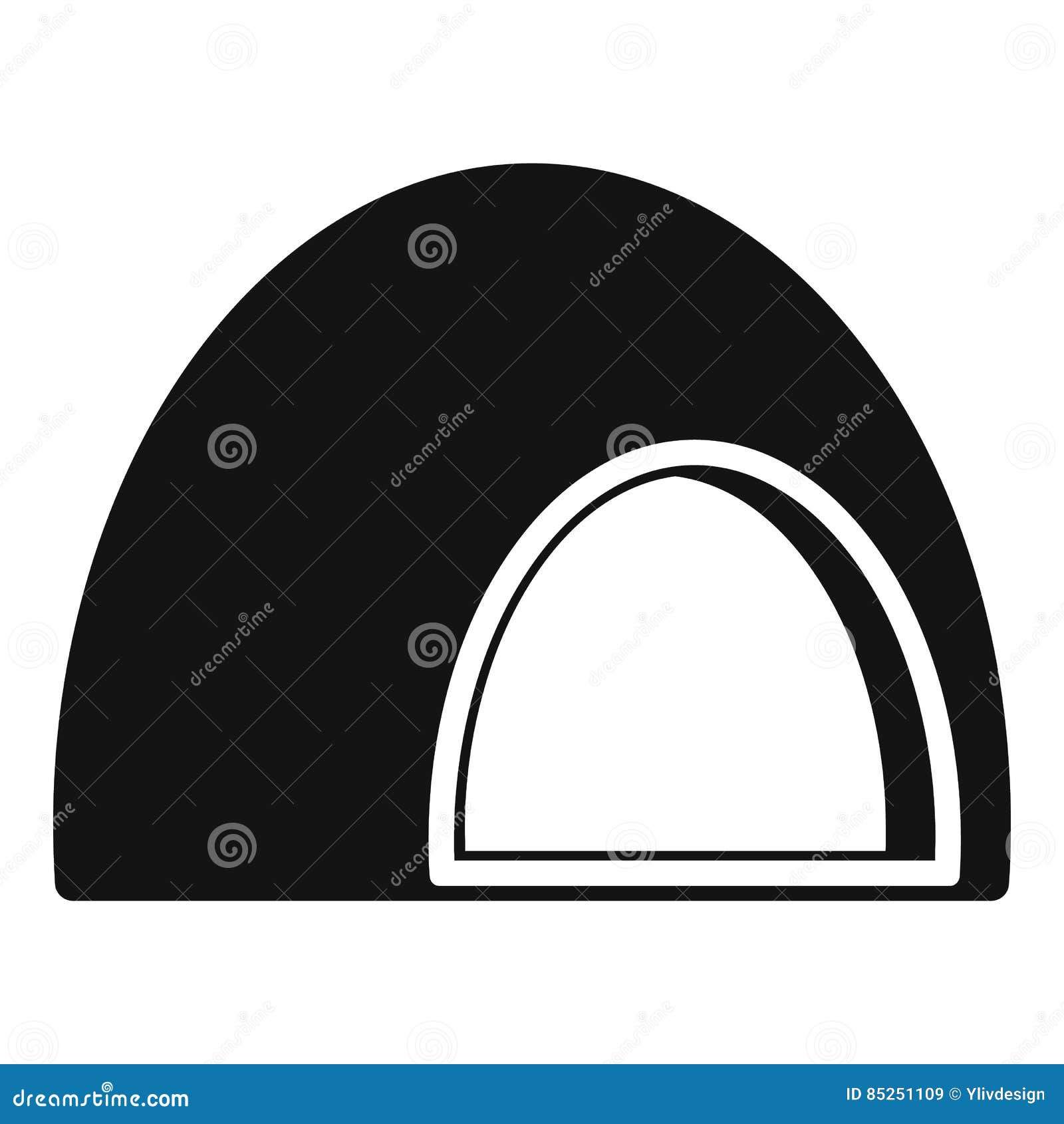 Souffle icon, simple style stock vector. Illustration of food - 85251109