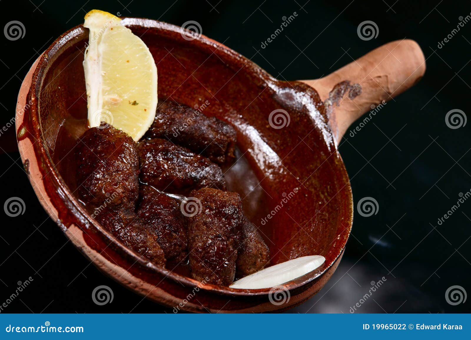 Soujouk in clay pan stock photo. Image of traditional - 19965022
