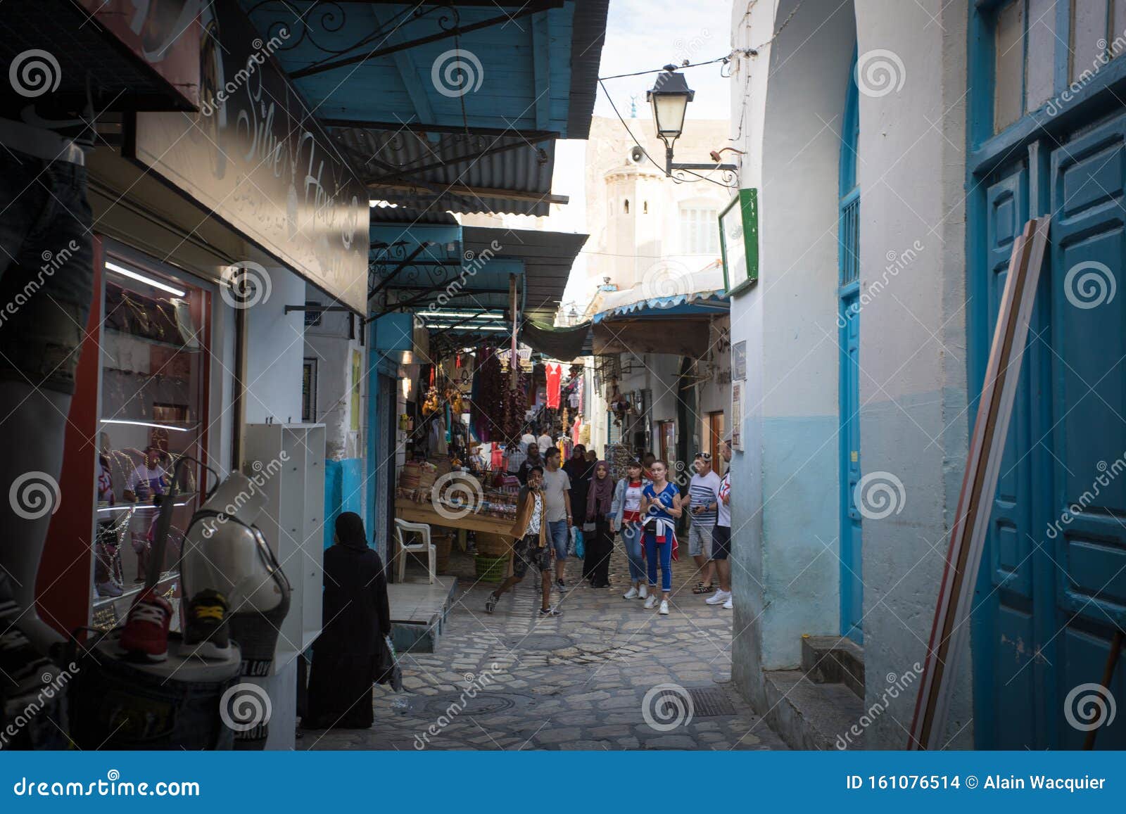 Souk of the city of Sousse editorial stock image. Image of sousse ...