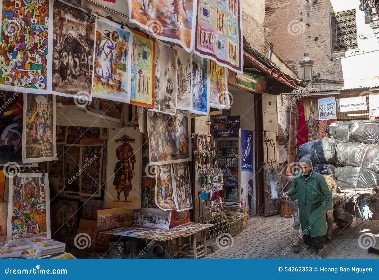 Souk-Markt in Marrakesch, Marokko Redaktionelles Stockfoto - Bild von ...