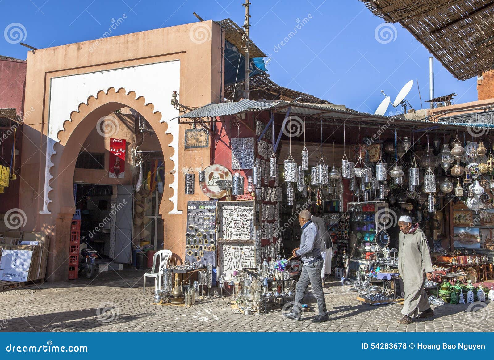 Souk-Markt in Marrakesch, Marokko Redaktionelles Stockfoto - Bild von ...