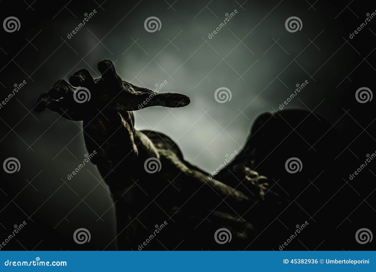 Soul from darkness stock photo. Image of hell, cemetery - 45382936