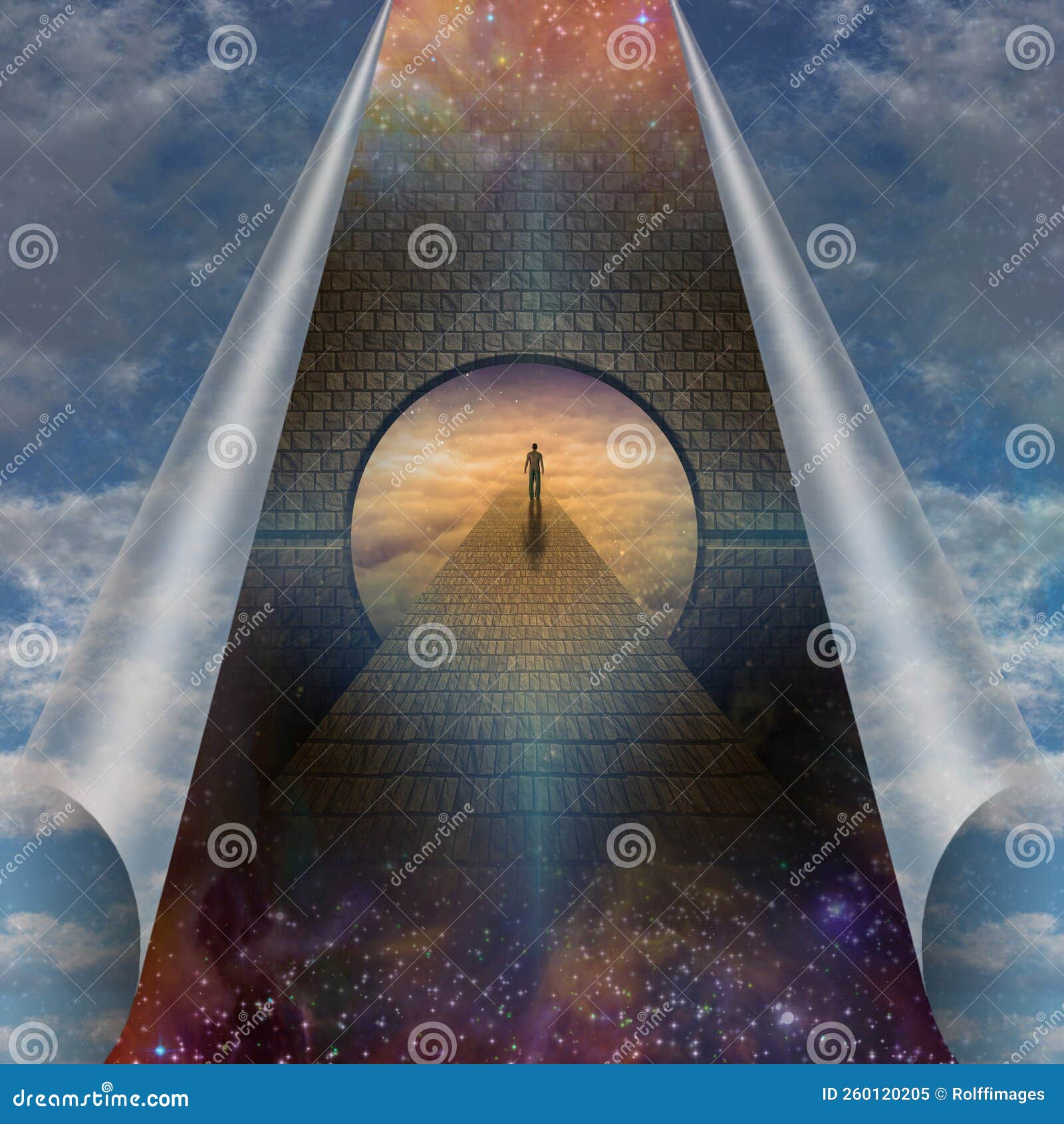The soul path stock illustration. Illustration of believe - 260120205