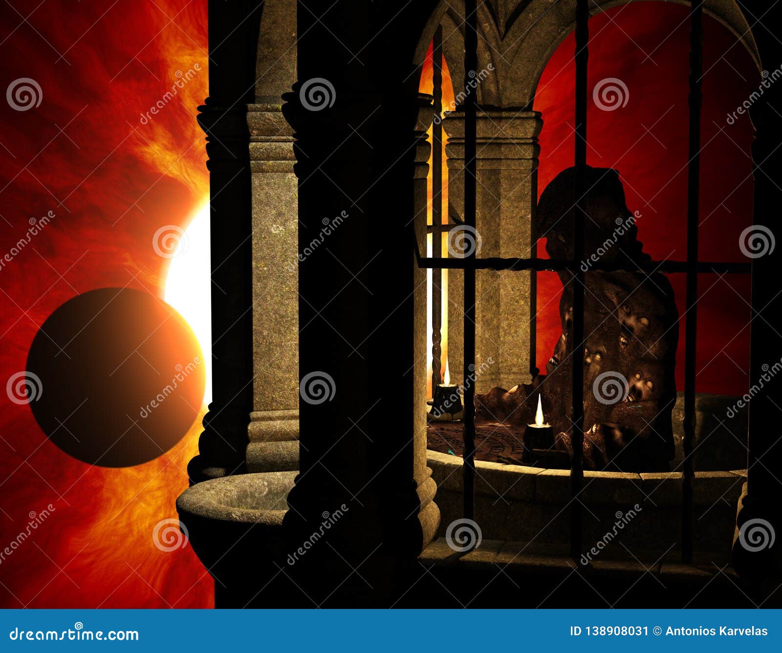 Souls man in hell stock illustration. Illustration of deadly - 138908031