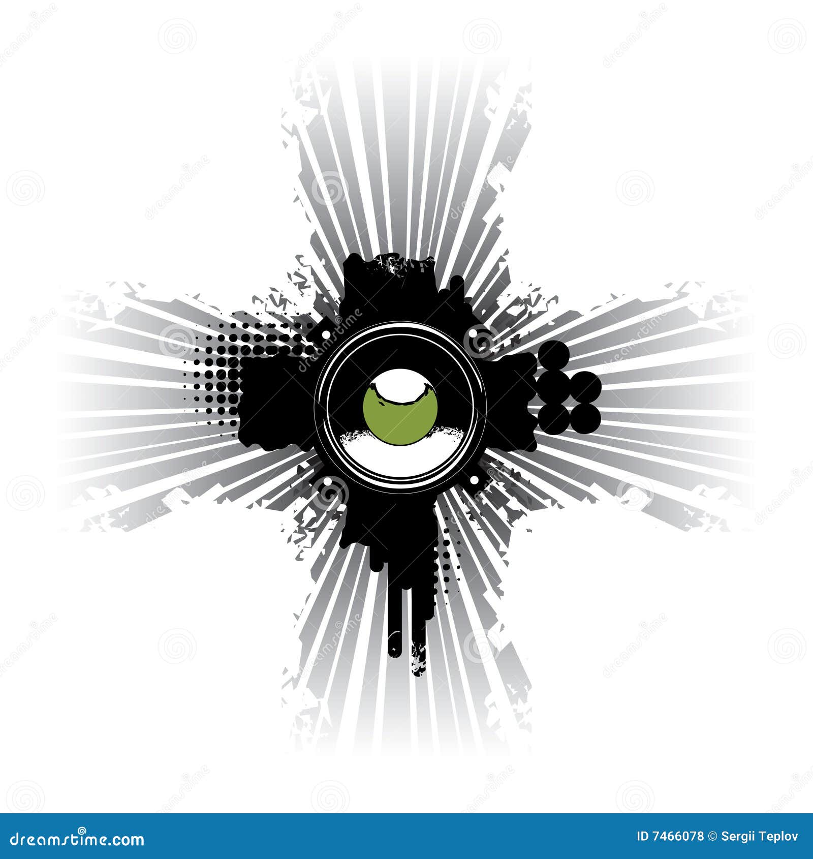 Sound stock vector. Illustration of explosion, funky, disco - 7466078