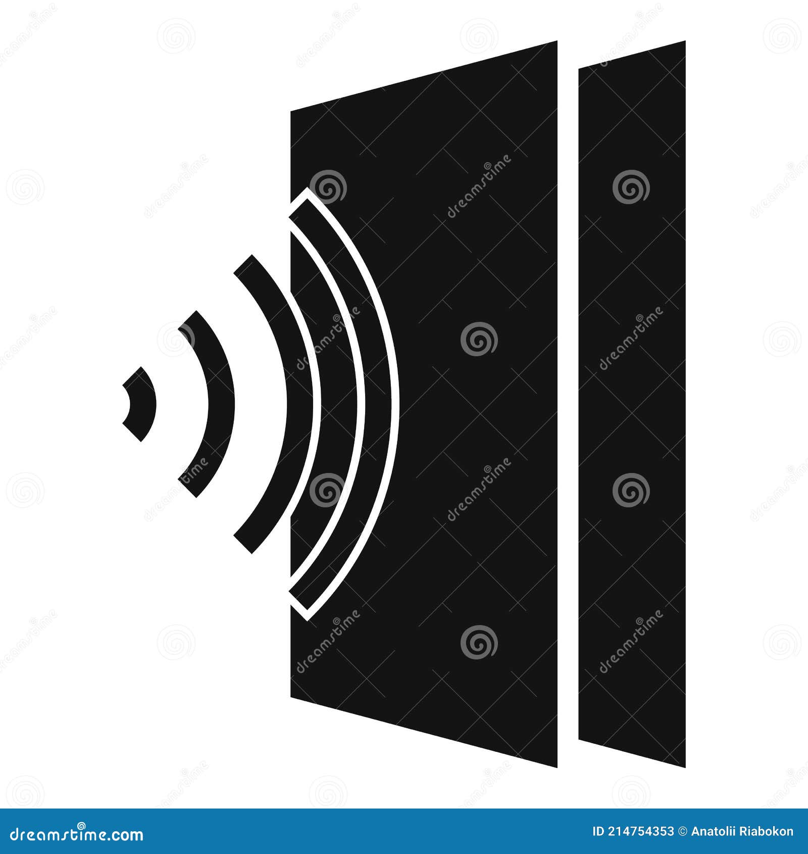 Sound Absorbent Icon, Simple Style Stock Vector - Illustration of noise ...
