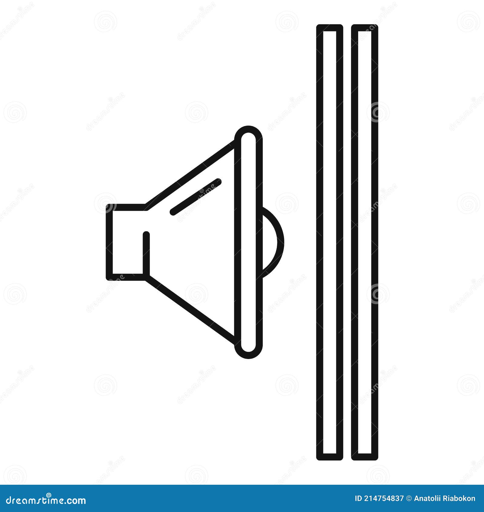 Sound Absorbing Wall Icon, Outline Style Stock Vector - Illustration of ...