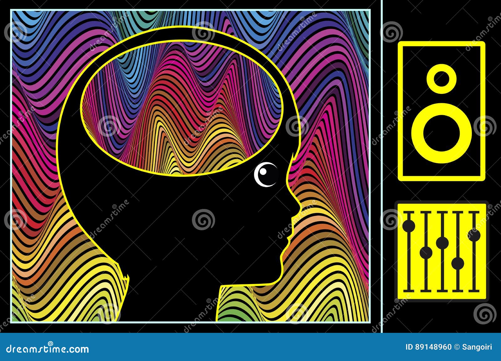 Brain Sound Waves Stock Illustrations – 120 Brain Sound Waves Stock ...