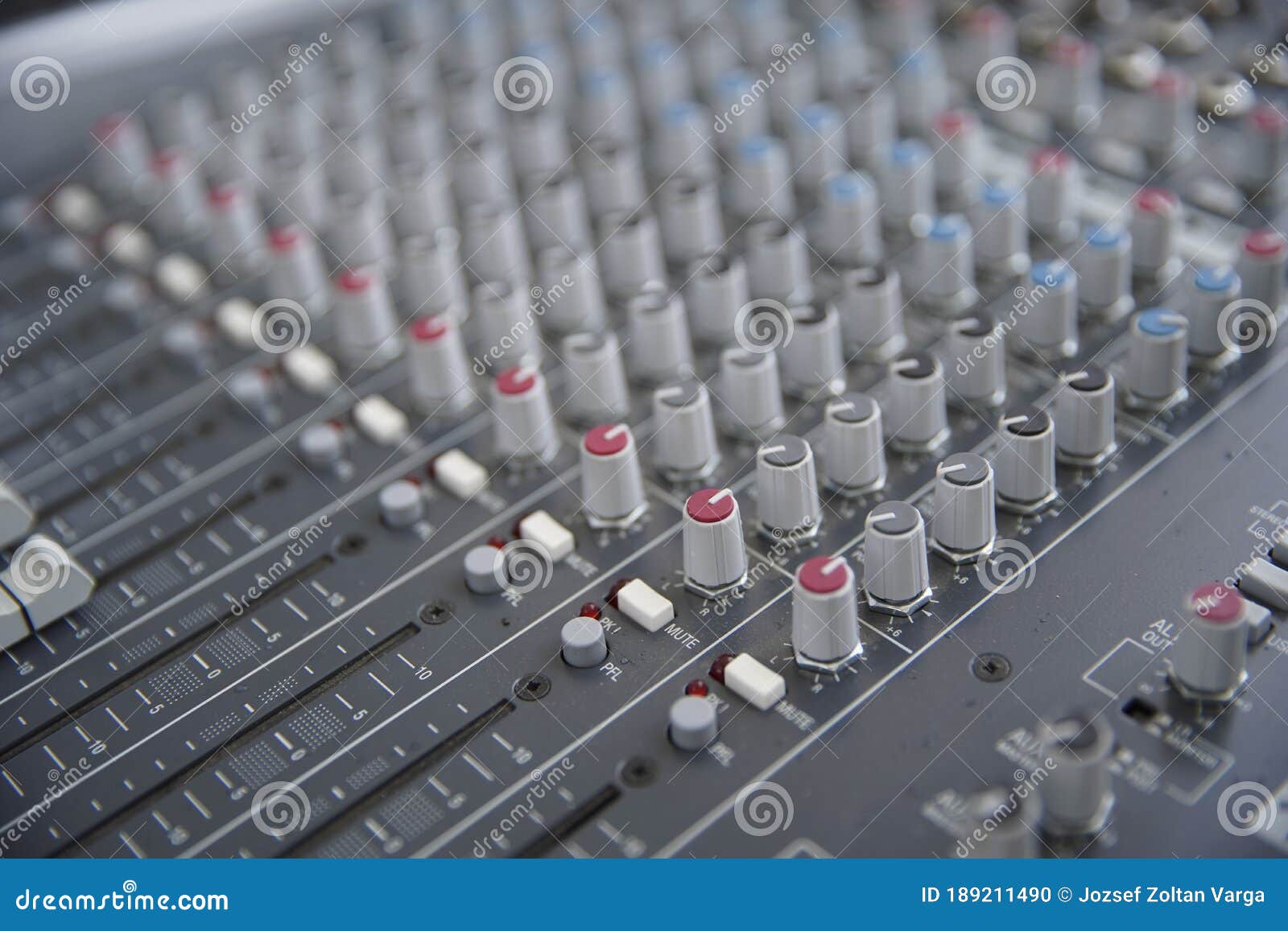 Sound Amplifier and Equalizer Studio Mixer Control Panel for Sound ...