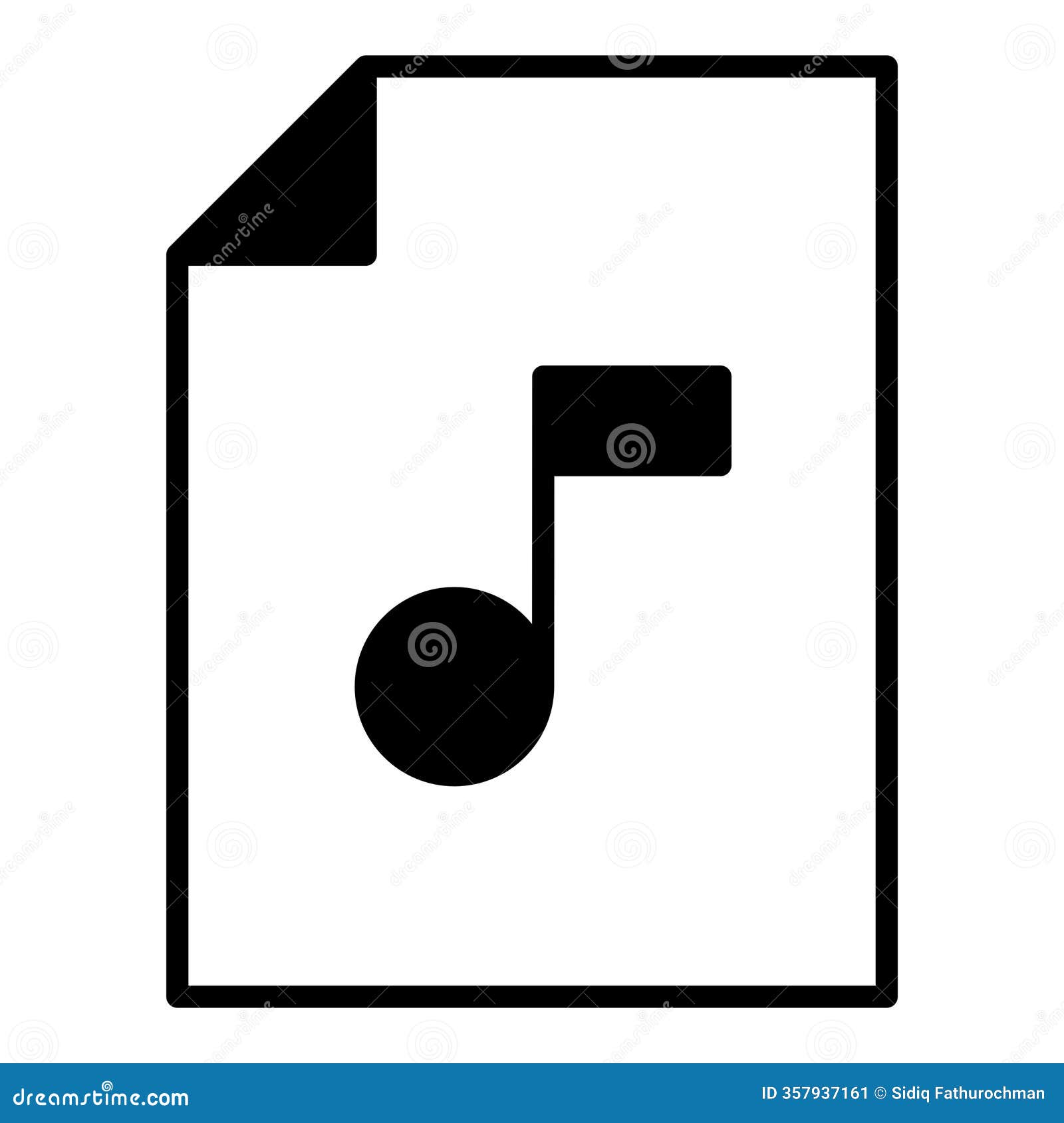 Audio File Type Icon Set. Black Fill Style Design. Format File ...