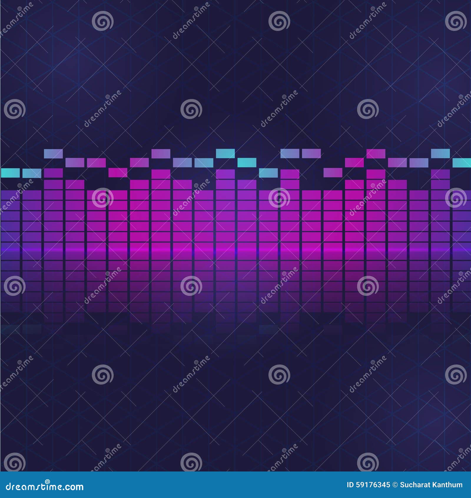 Sound and Audio Waves Equalizer Stock Vector - Illustration of ...