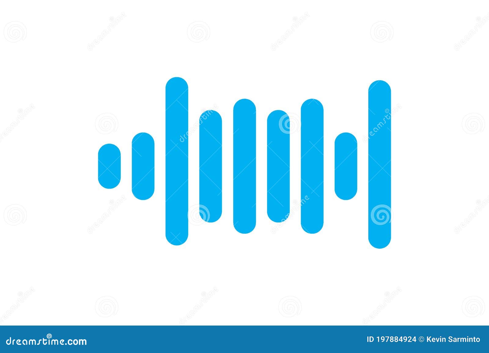 Sound bars logo design stock illustration. Illustration of isolated ...