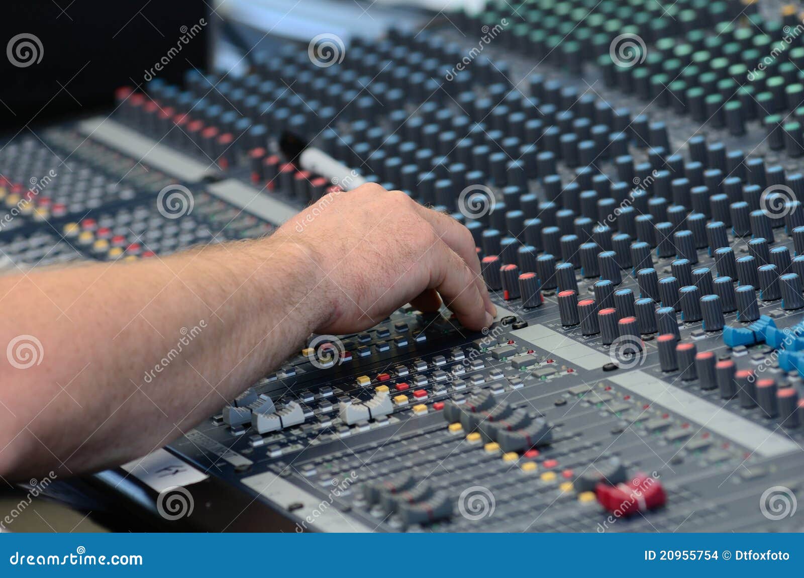 Sound Board stock photo. Image of finger, professional - 20955754