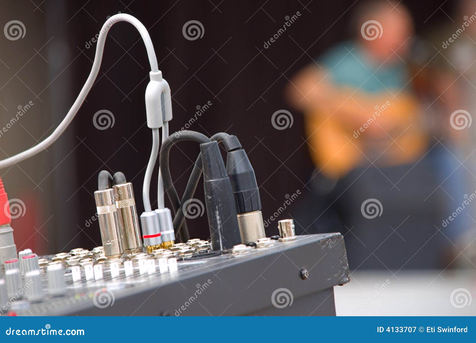 Sound board stock image. Image of music, wiring, play - 4133707