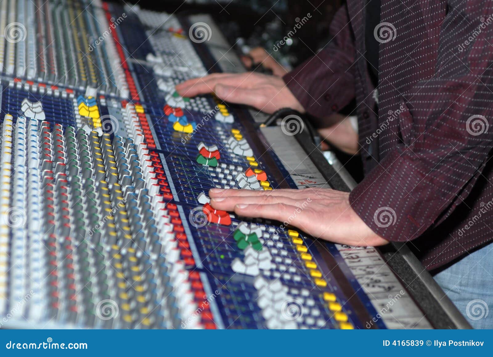 The sound board stock image. Image of display, technician - 4165839