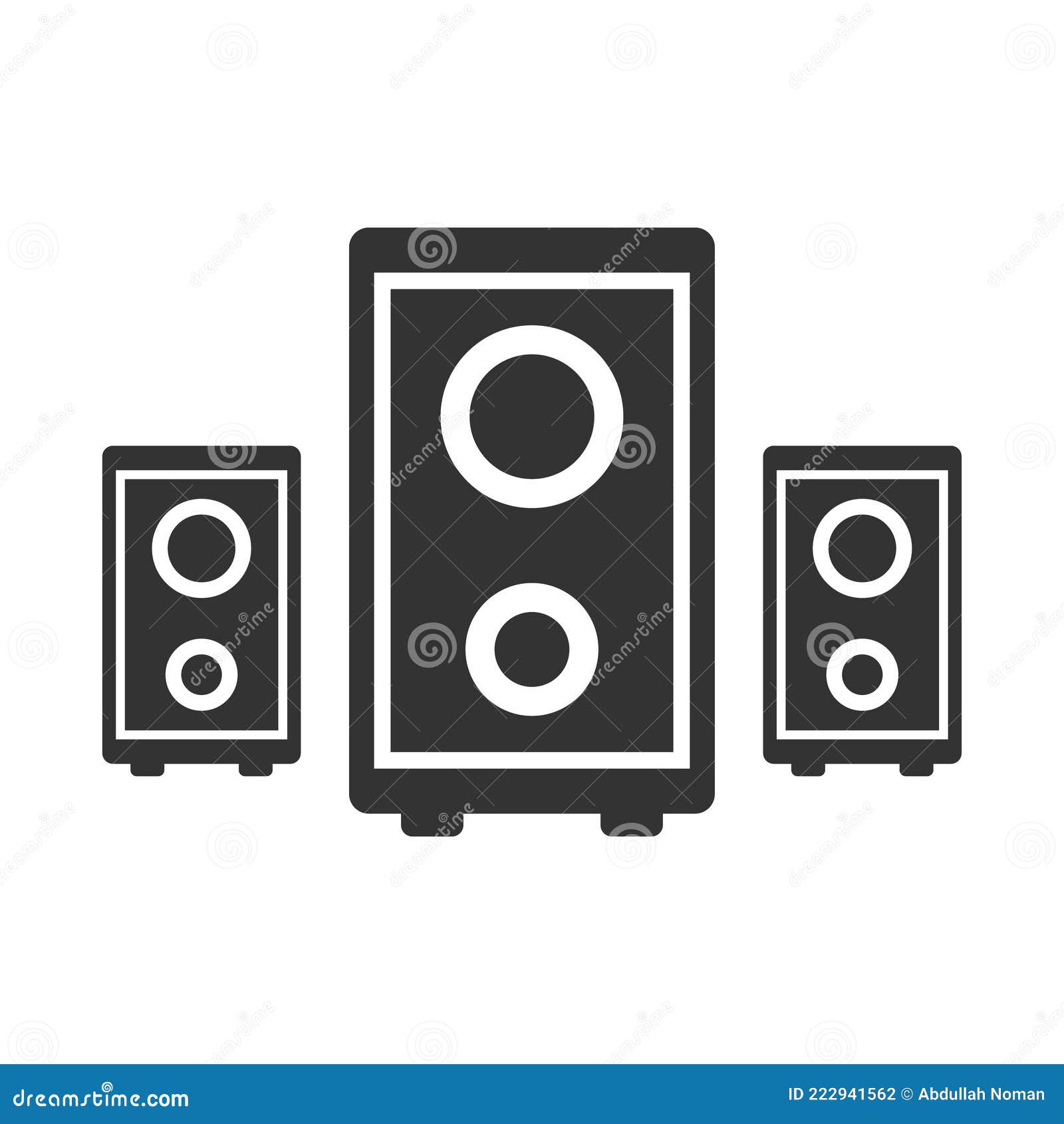 Sound box icon design stock vector. Illustration of design - 222941562