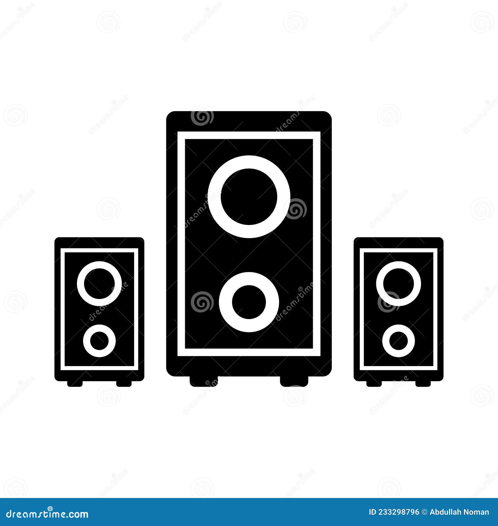 Sound box icon design stock vector. Illustration of loudspeaker - 233298796