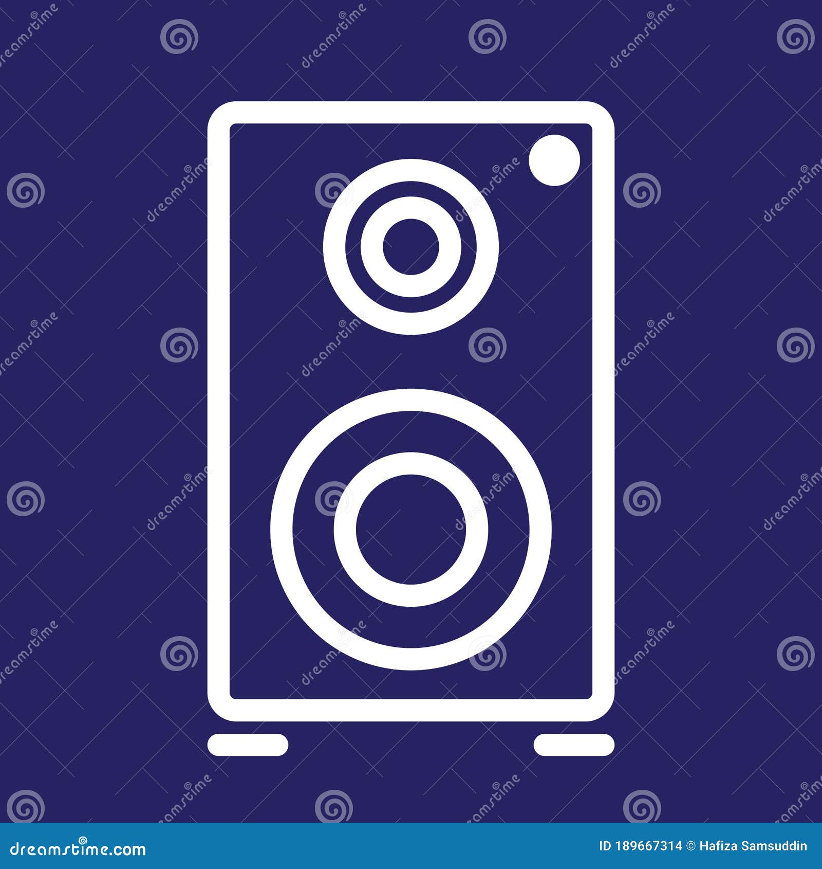 Sound Box. Vector Illustration Decorative Design Stock Vector ...