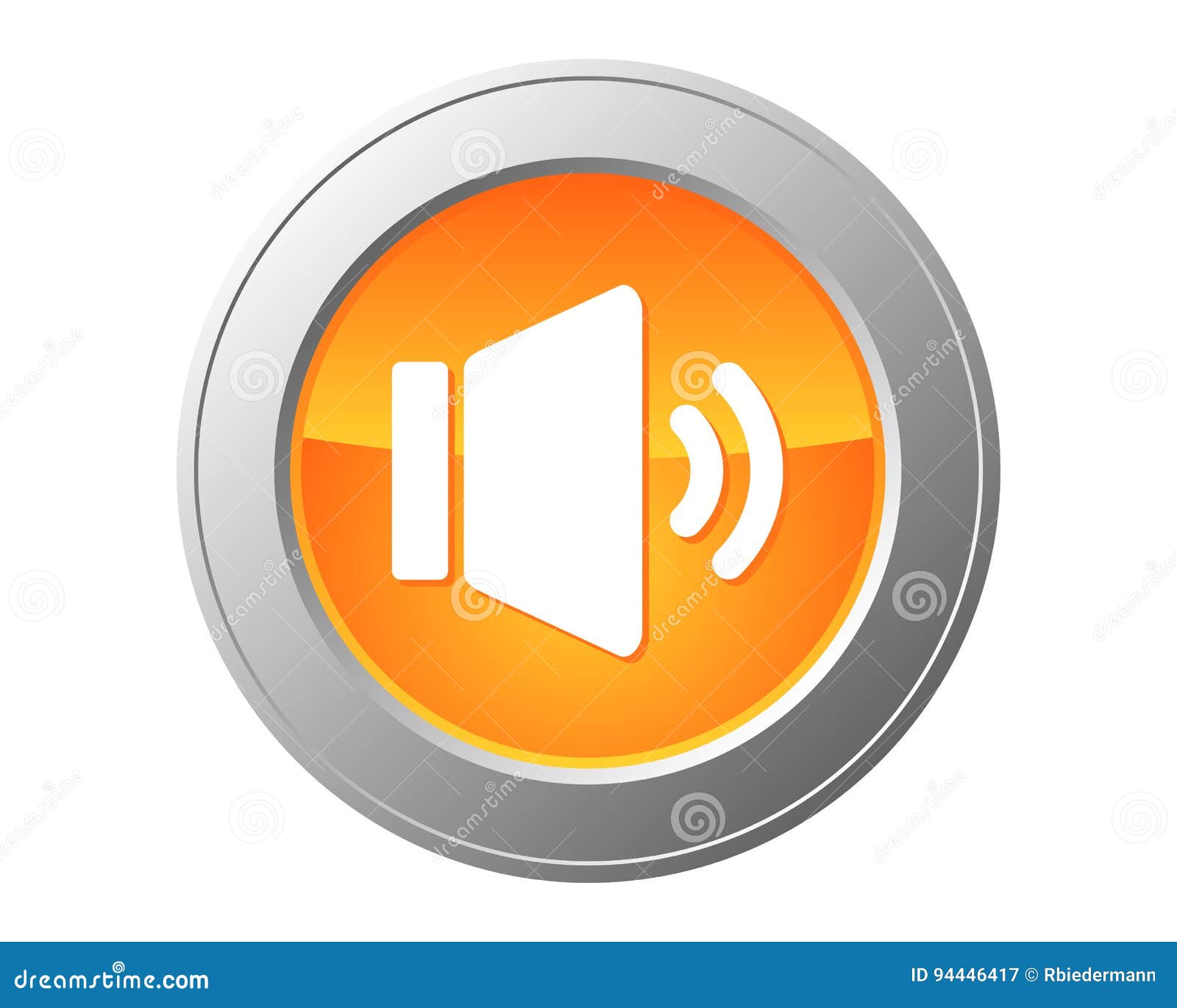 Sound button stock illustration. Illustration of computer - 94446417
