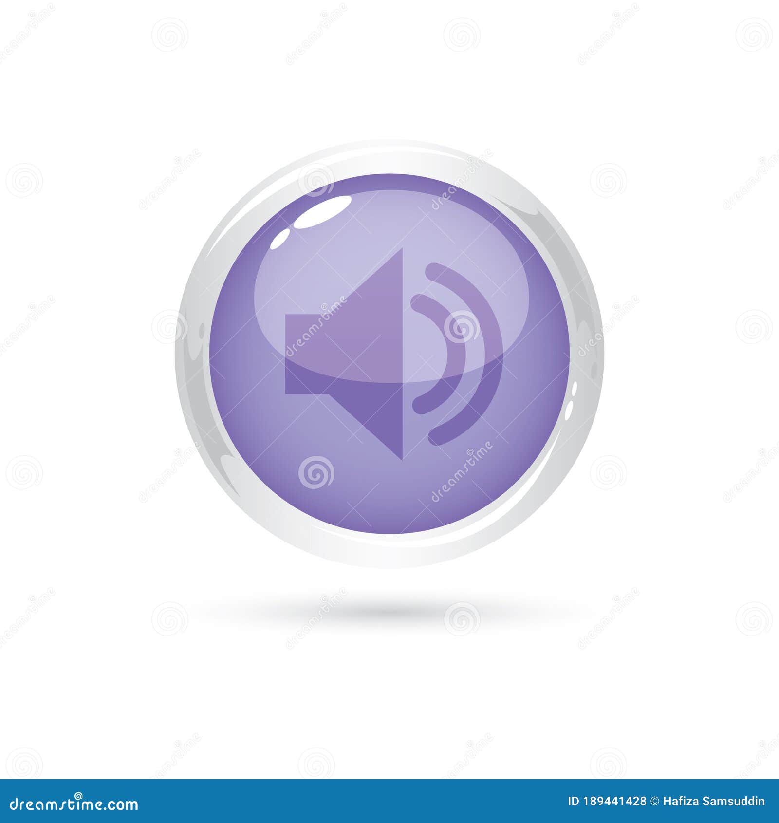 Sound Button. Vector Illustration Decorative Design Stock Vector ...