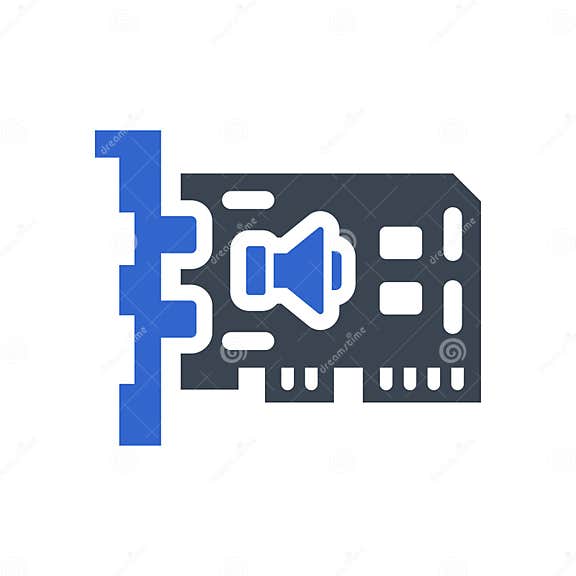 Sound card icon stock vector. Illustration of card, audio - 350120976