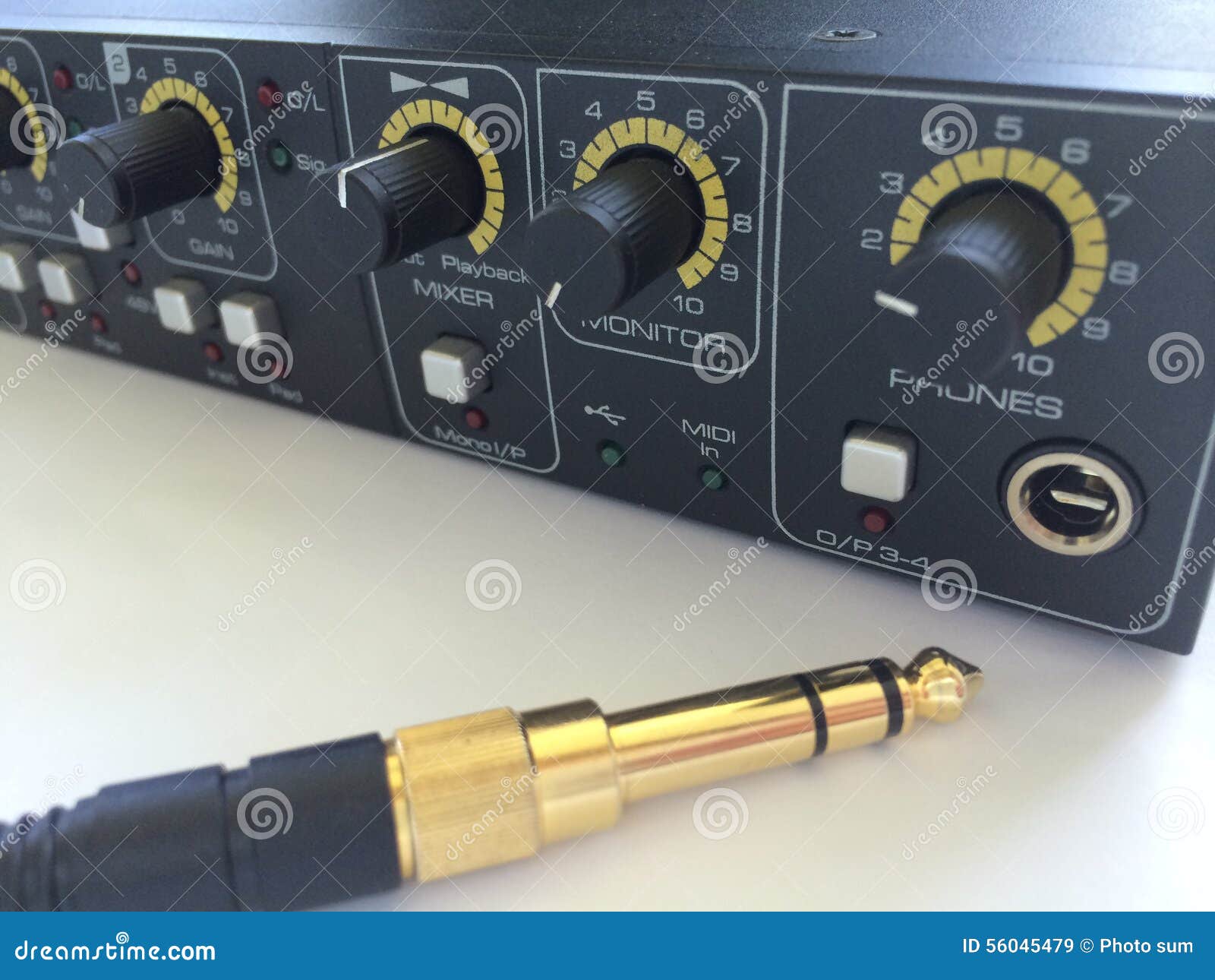 Sound card stock image. Image of studio, jack, music - 56045479