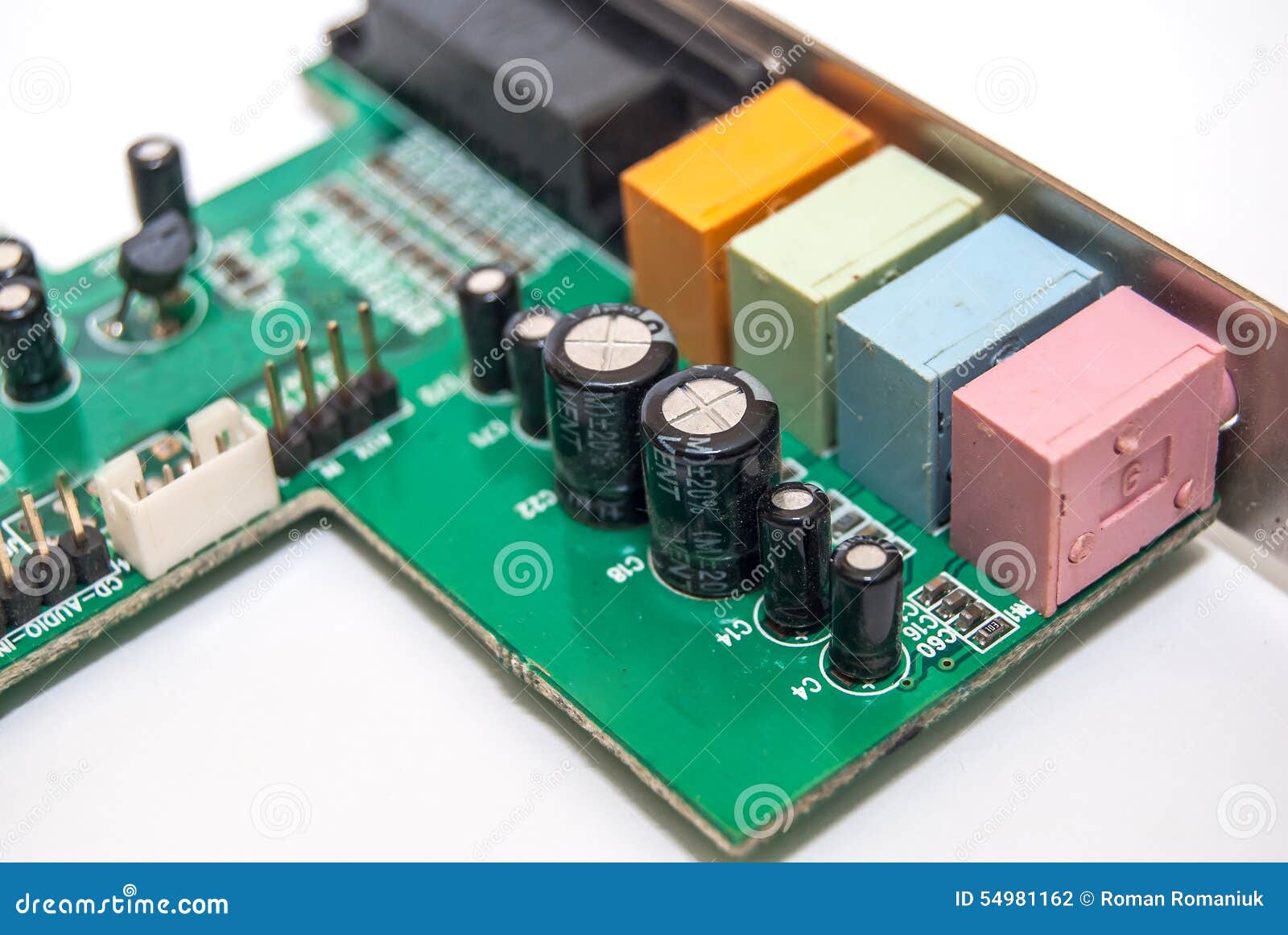 Sound card stock photo. Image of color, digital, component - 54981162