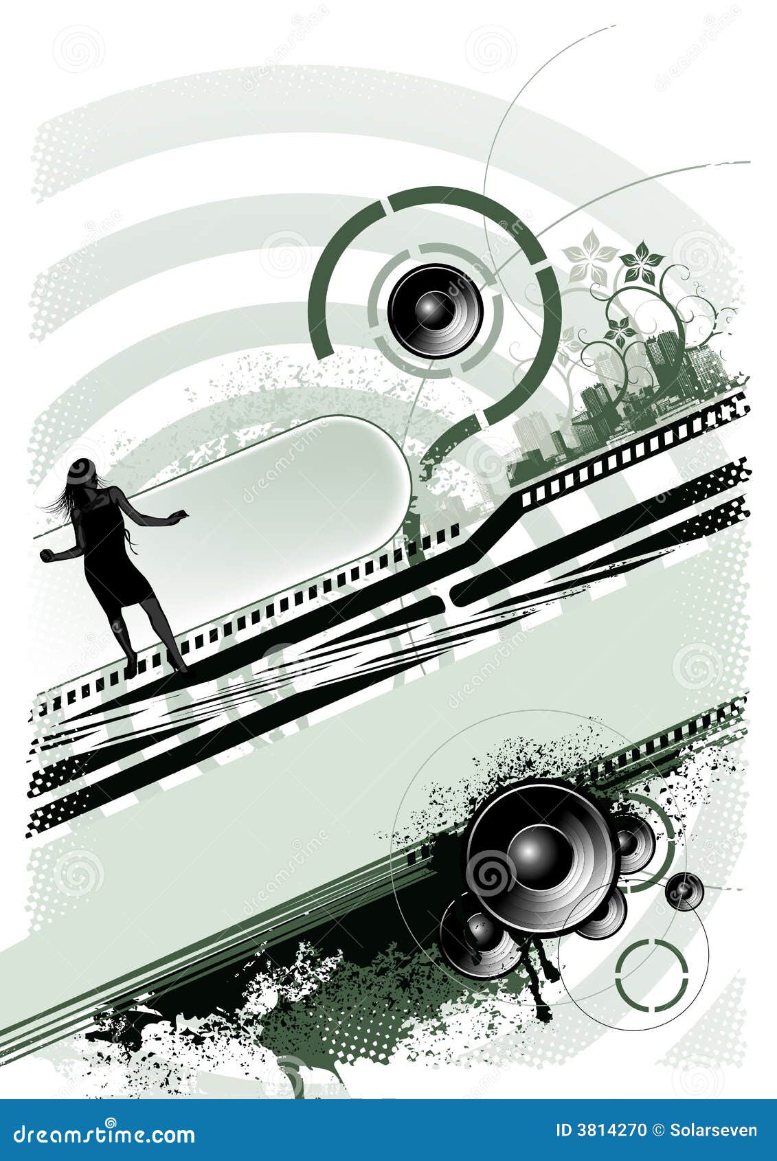 Sound Check Music Banner stock illustration. Illustration of concepts ...