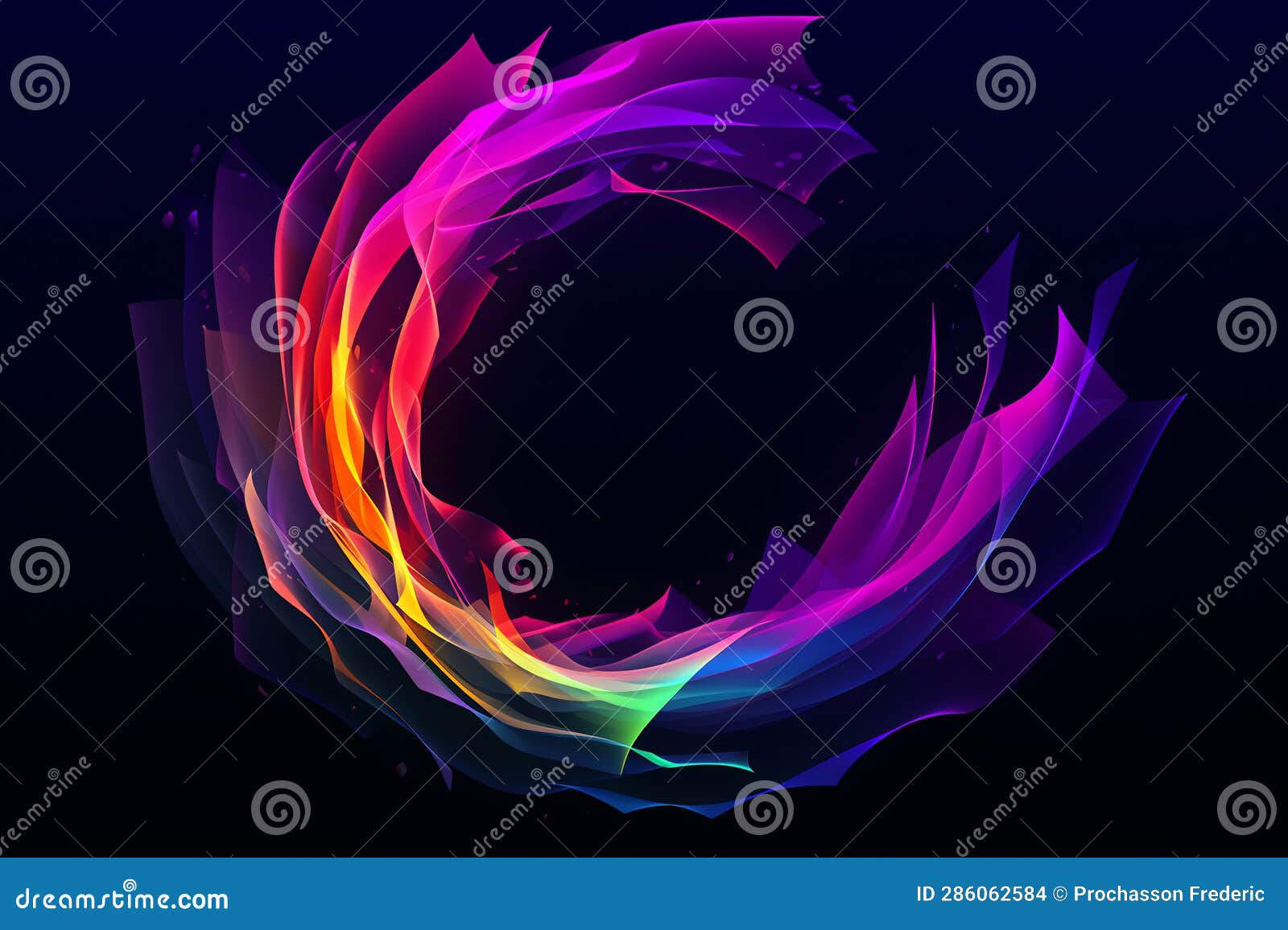 Sound cirle, AI generated stock photo. Image of purple - 286062584