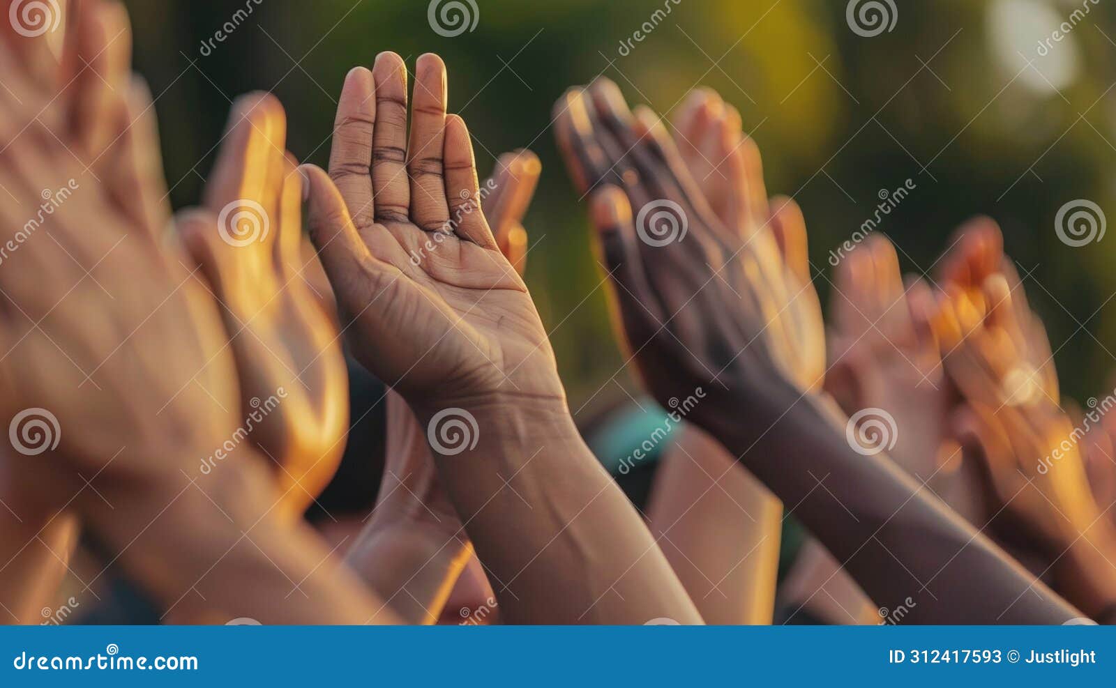 The Sound of Clapping Hands and Stomping Feet Creates a Rhythmic Wave ...