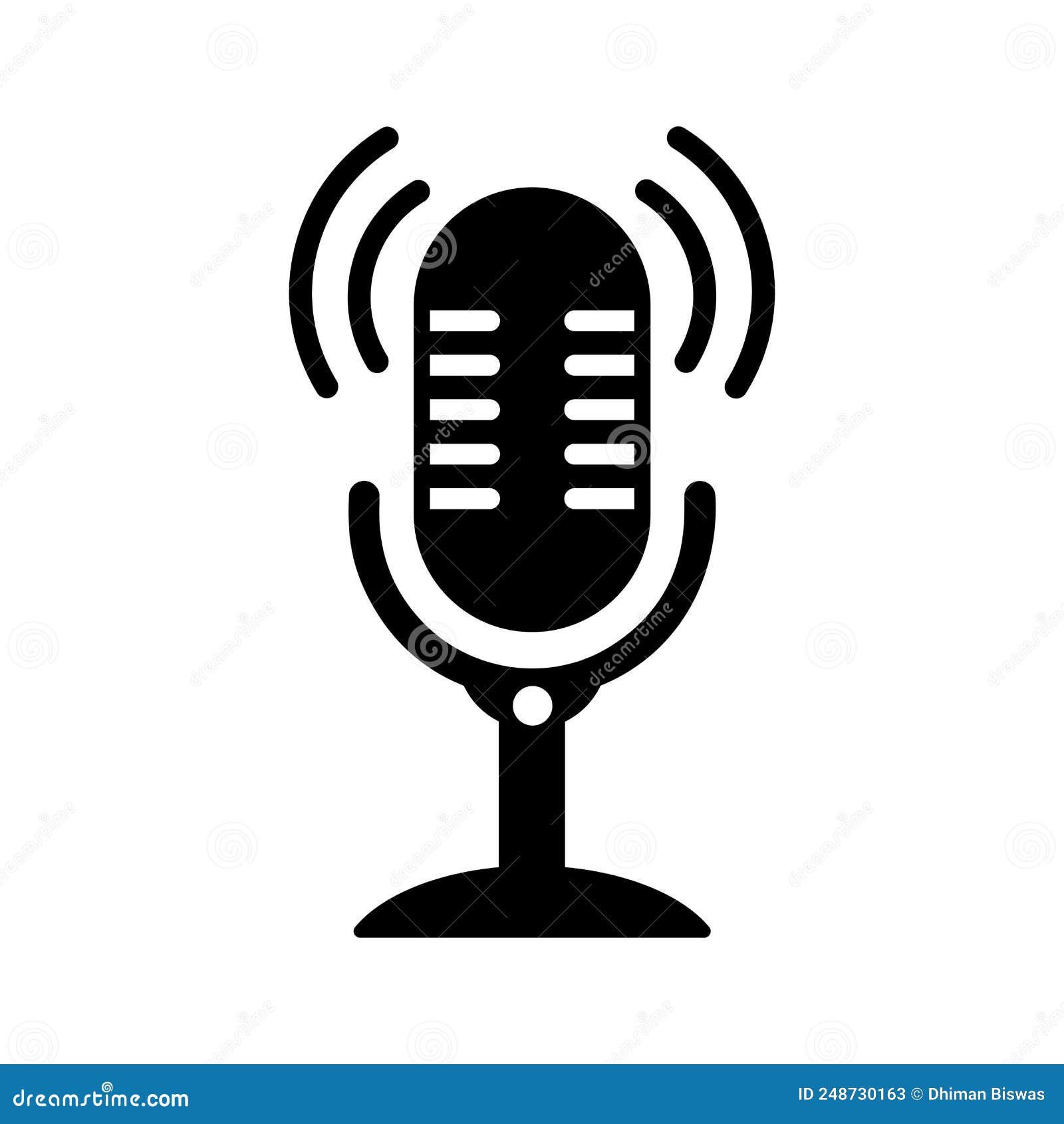 Mike Icon Vector Set Outline | CartoonDealer.com #333551323