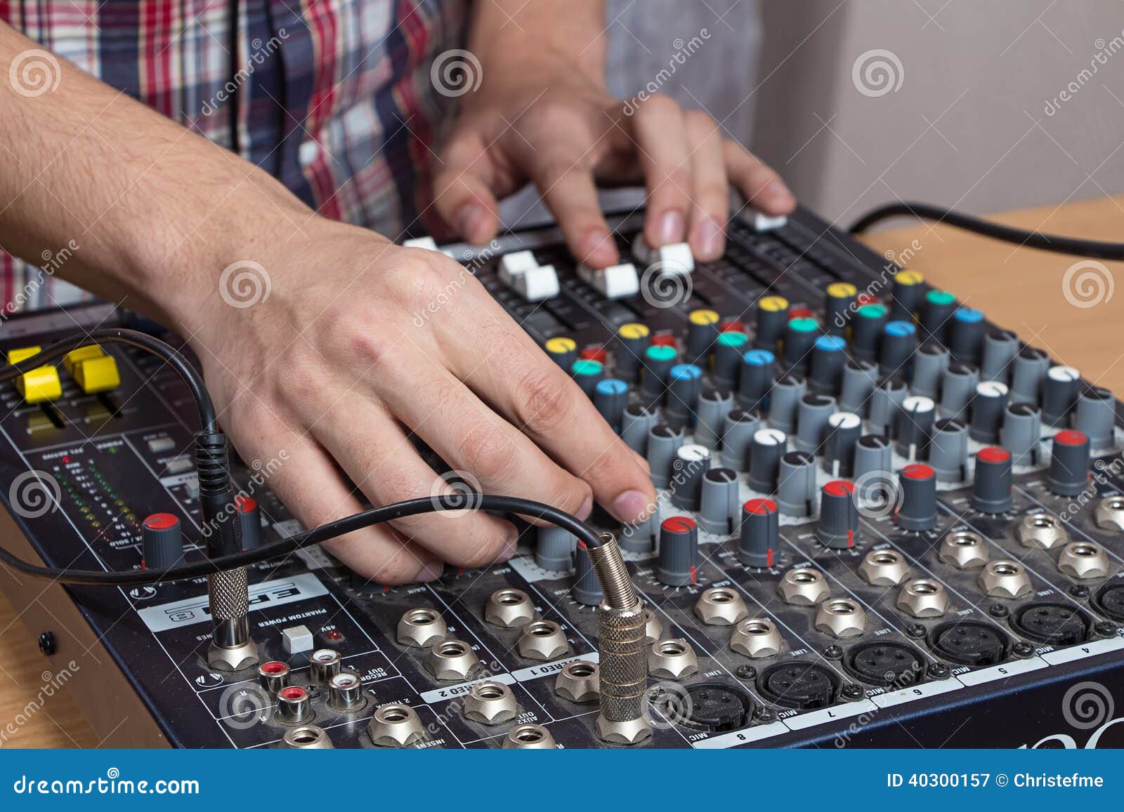 Sound console stock image. Image of broadcast, buttons - 40300157