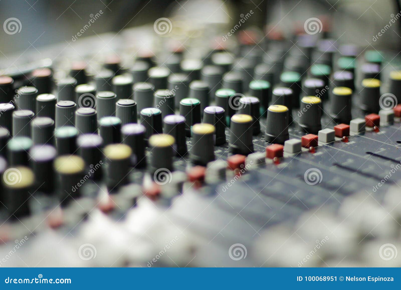 Sound console stock image. Image of locution, sing, studio - 100068951