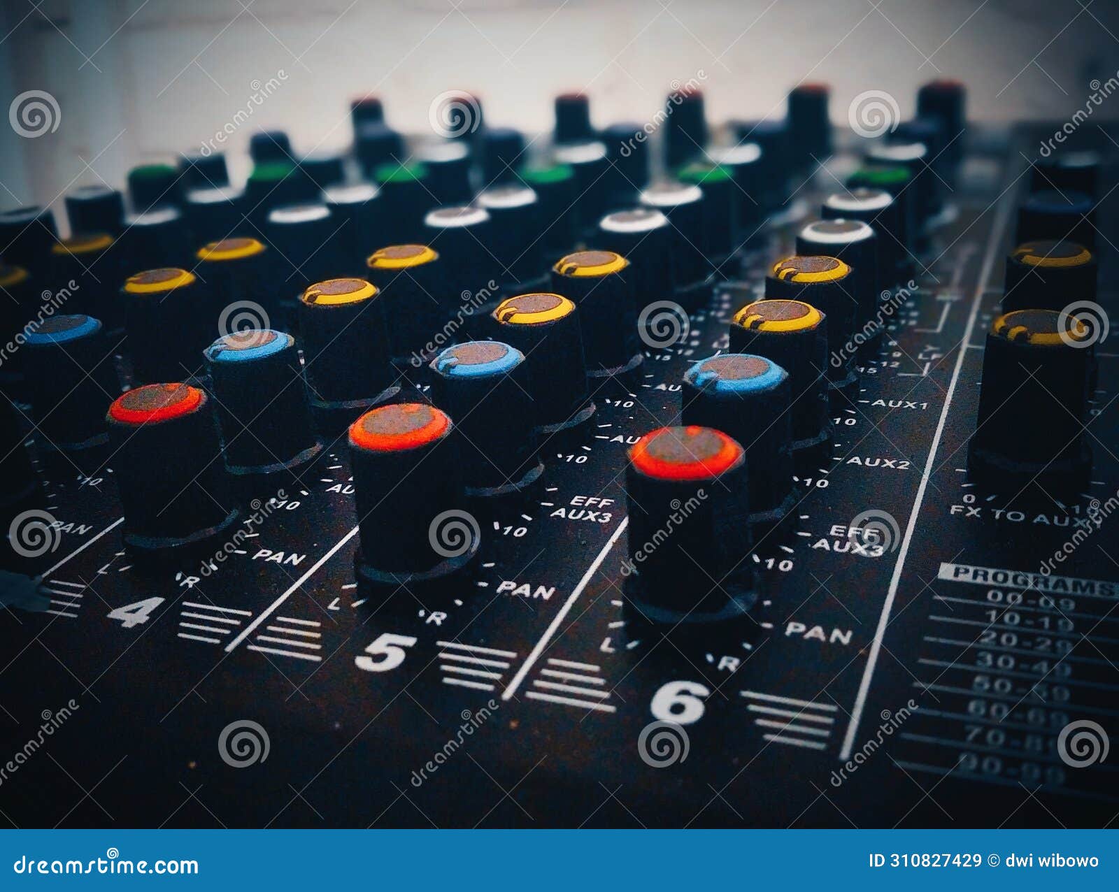 Sound Control or Sound Amplifier Stock Image - Image of mixing ...